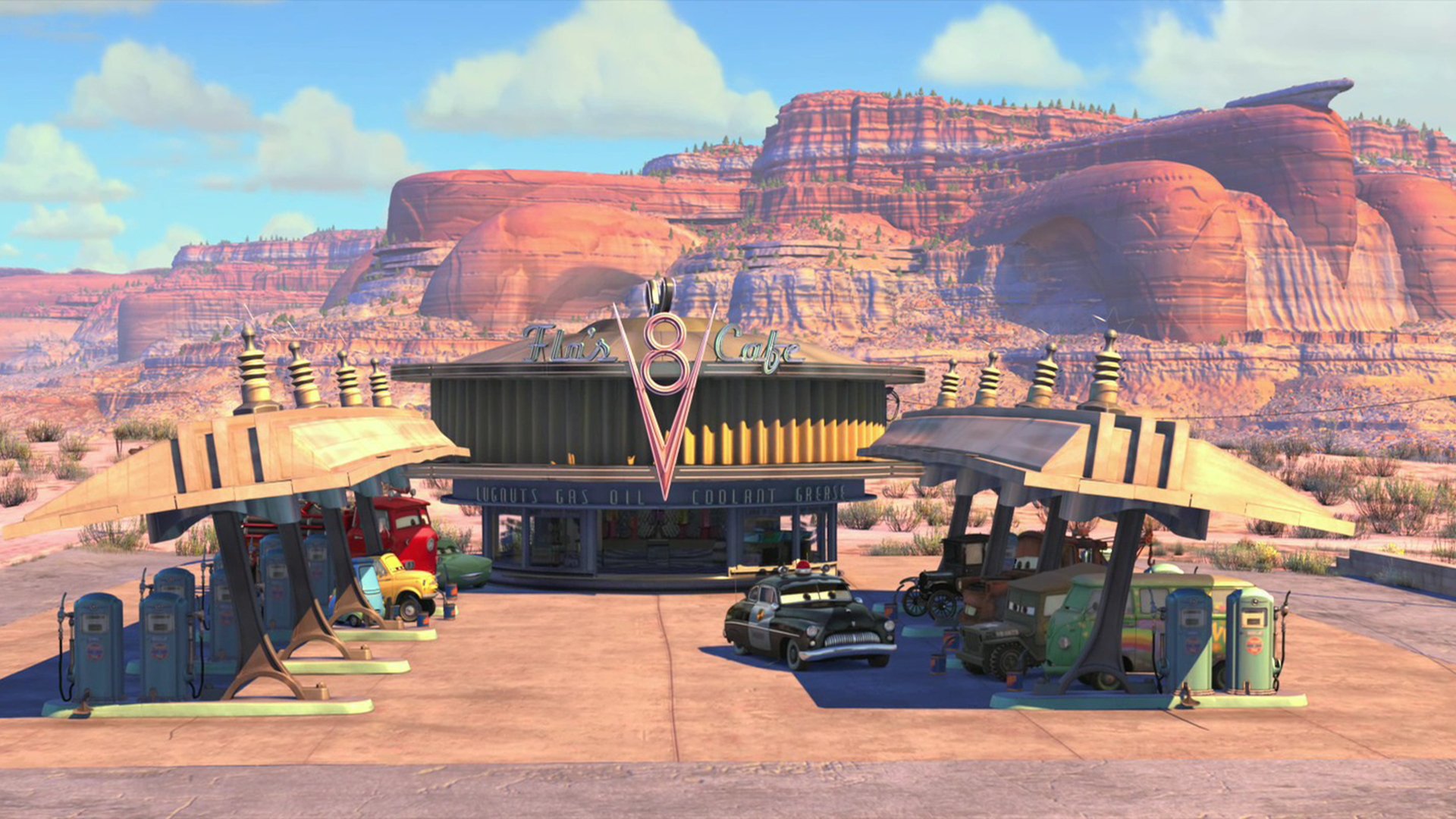Download Sheriff Pixar Desert Route 66 Tow Truck Movie Cars (Pixar) HD ...
