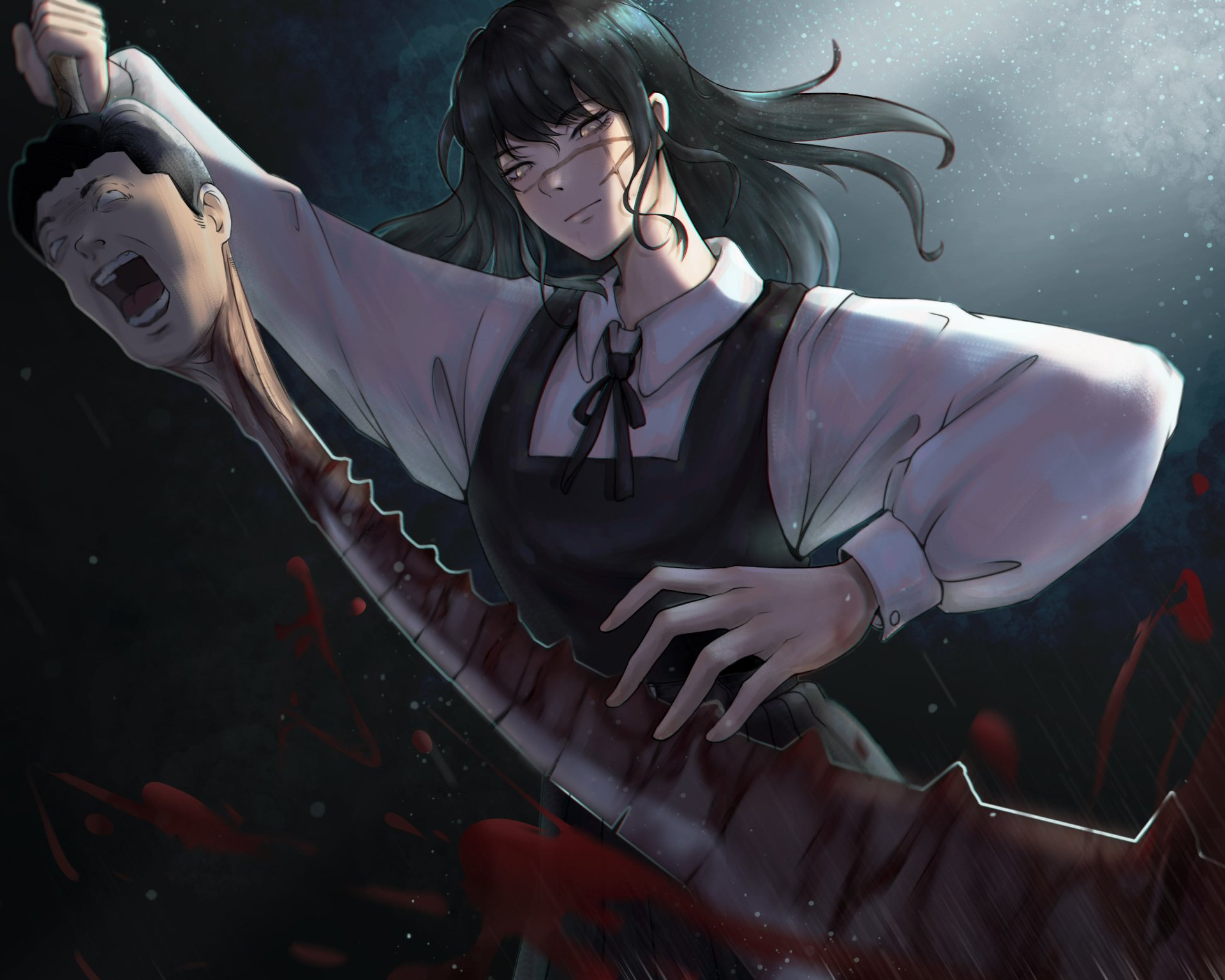 Download War Devil Asa Mitaka Anime Chainsaw Man HD Wallpaper by GPHM