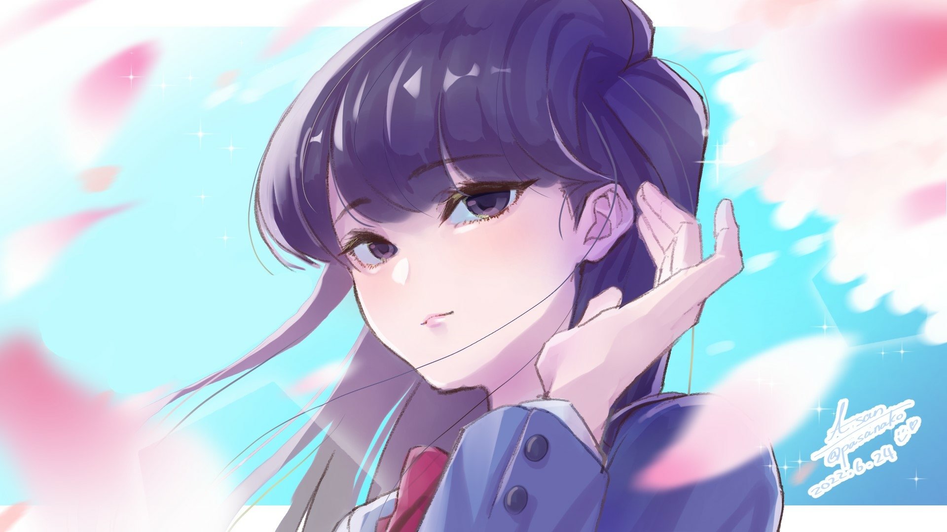 Download Komi Shouko Anime Komi Can't Communicate HD Wallpaper by あーさん ...