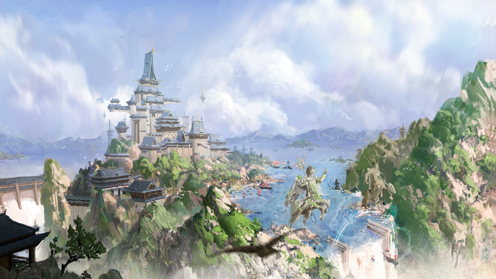 Download Fantasy City HD Wallpaper by FEIYUQI