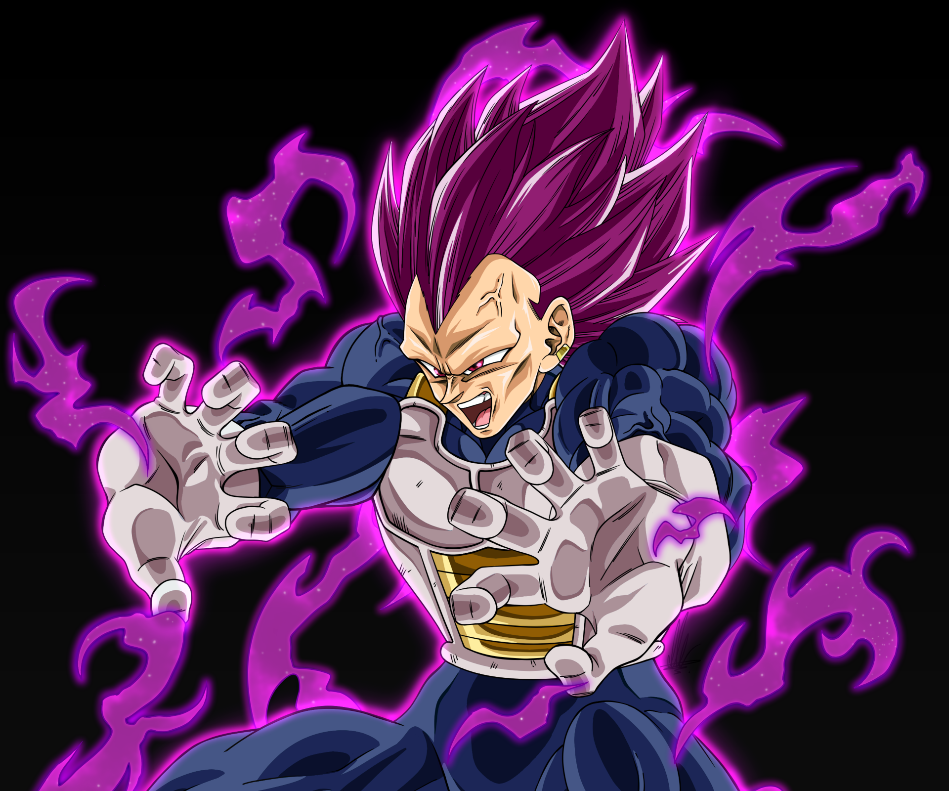 Vegeta — Ultra Ego Unleashed (2K Quad HD Dragon Ball Super Wallpaper ...