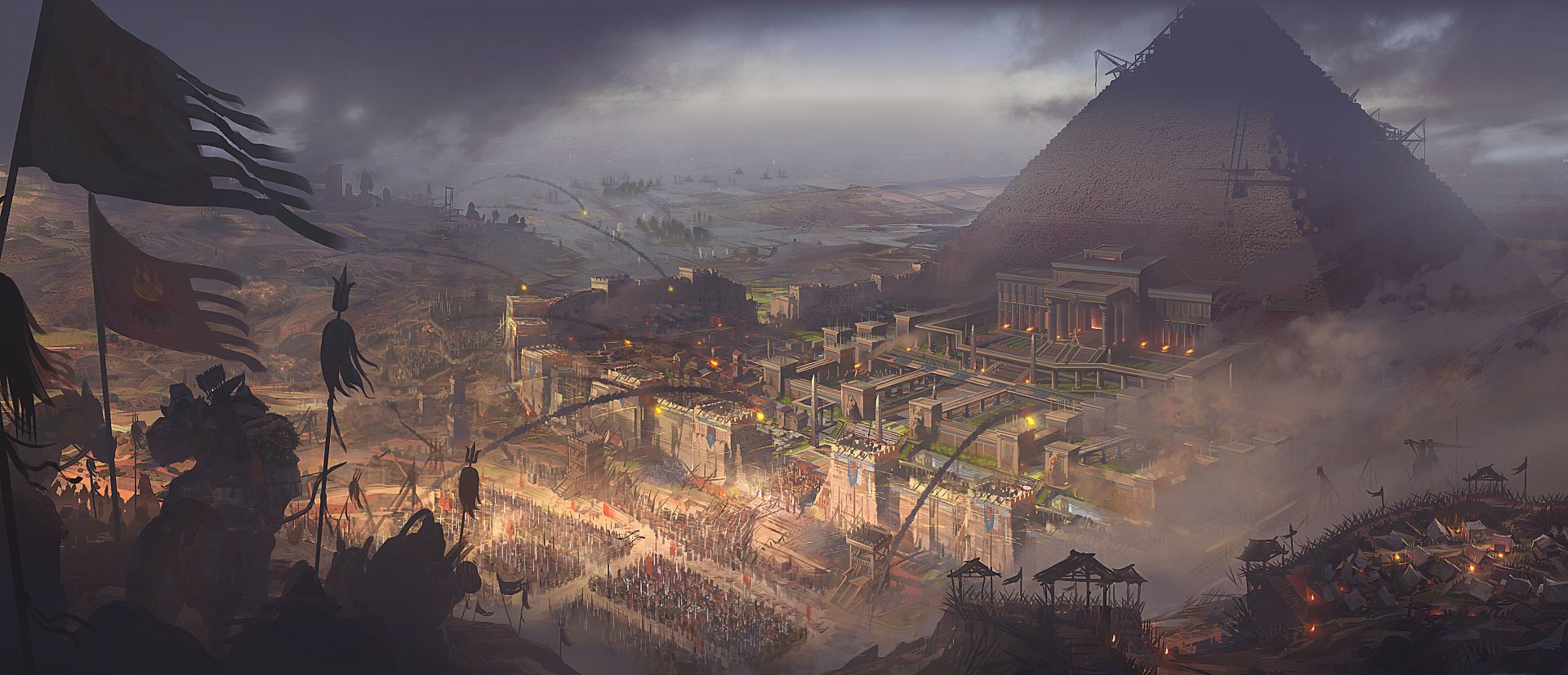 Download Siege Fantasy Battle HD Wallpaper by Jay Wang