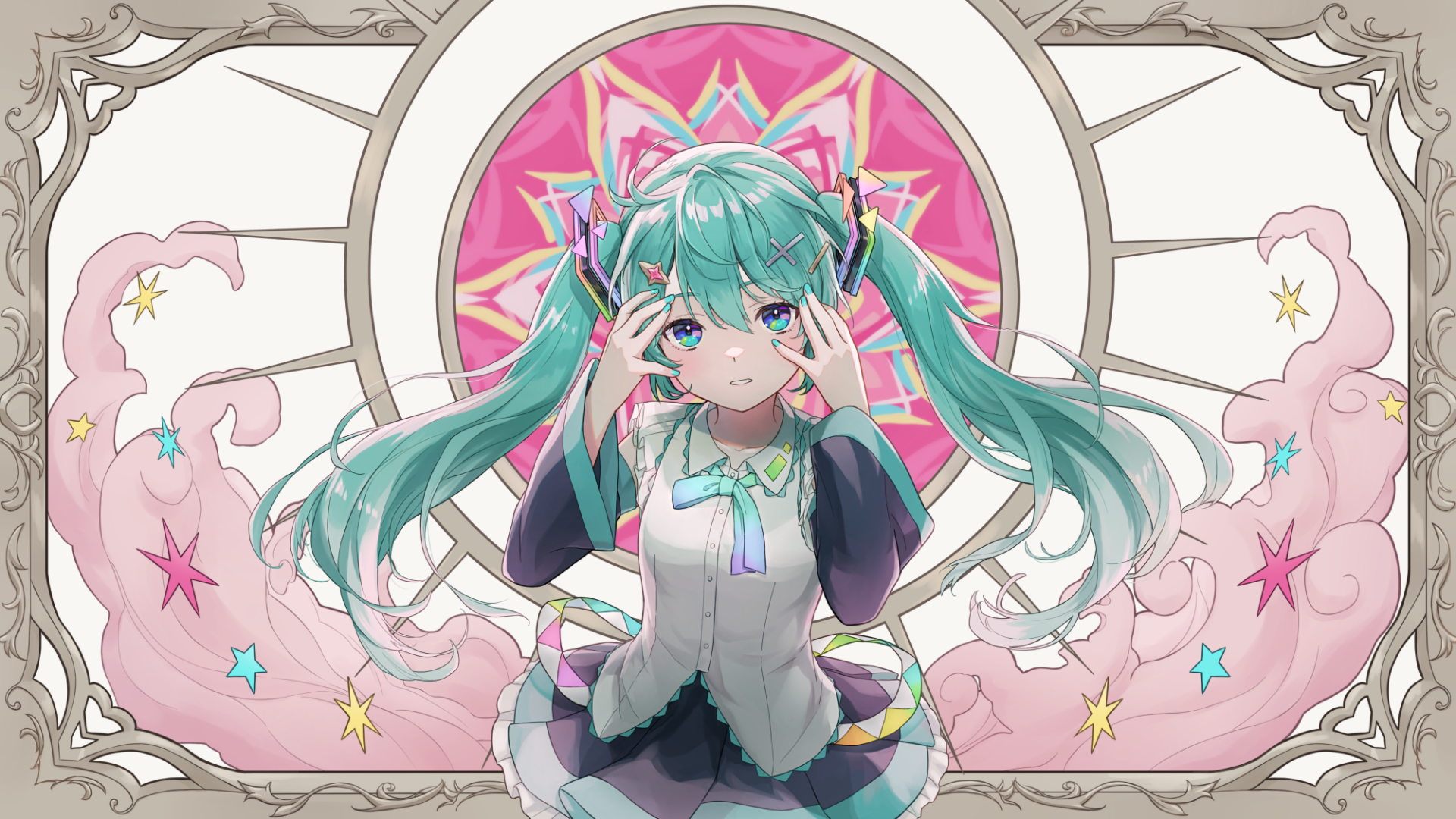 HD Hatsune Miku Anime Wallpaper – Vibrant Vocaloid Artistry