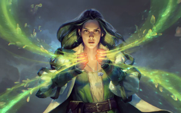 The Witcher Magic Trio HD Wallpaper