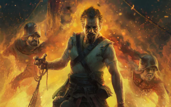 The Witcher Magic Trio HD Wallpaper