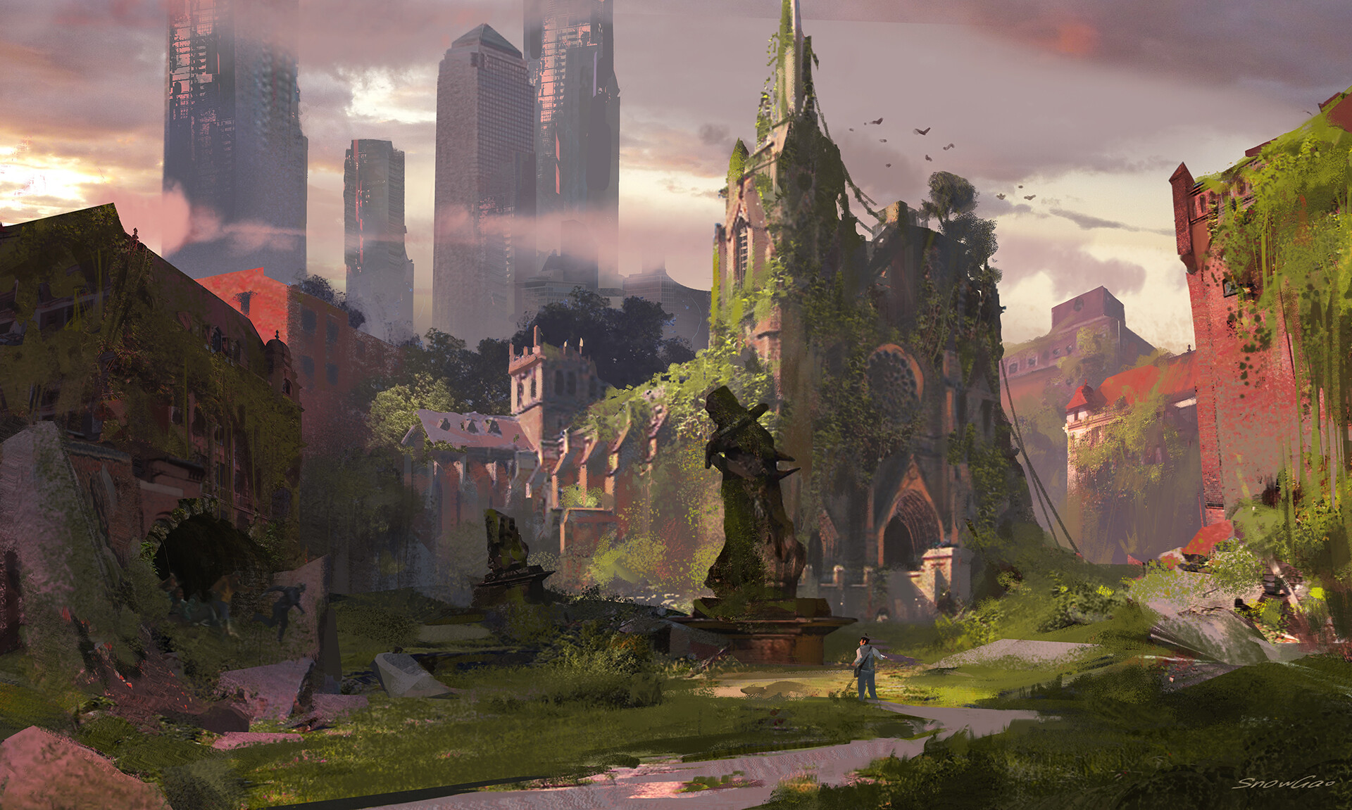 Download Sci Fi Post Apocalyptic HD Wallpaper by Snow Gao