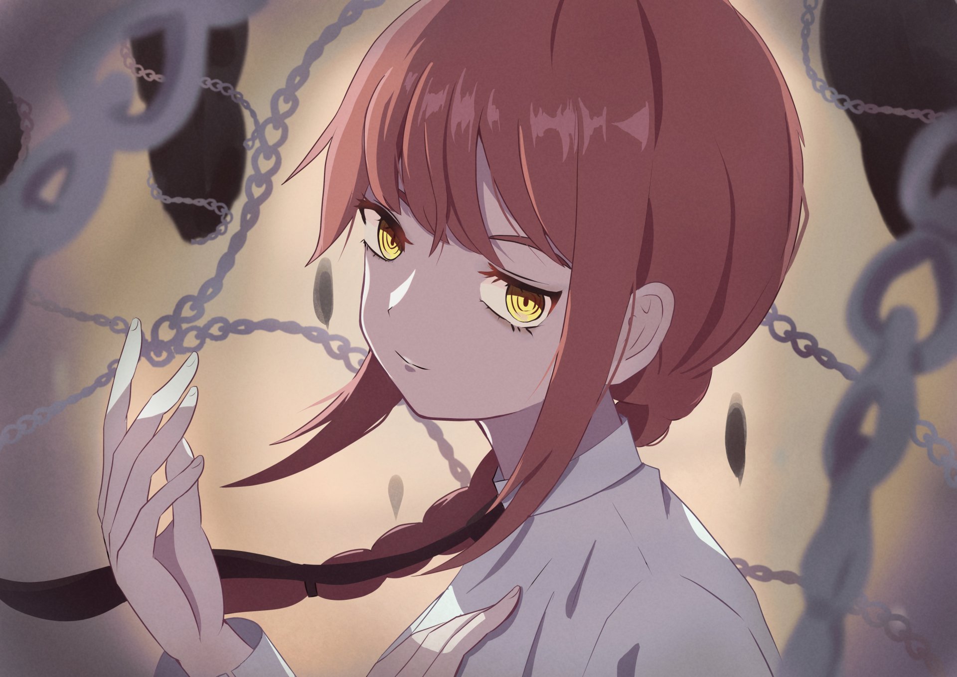 Download Makima (Chainsaw Man) Anime Chainsaw Man HD Wallpaper by どくふら