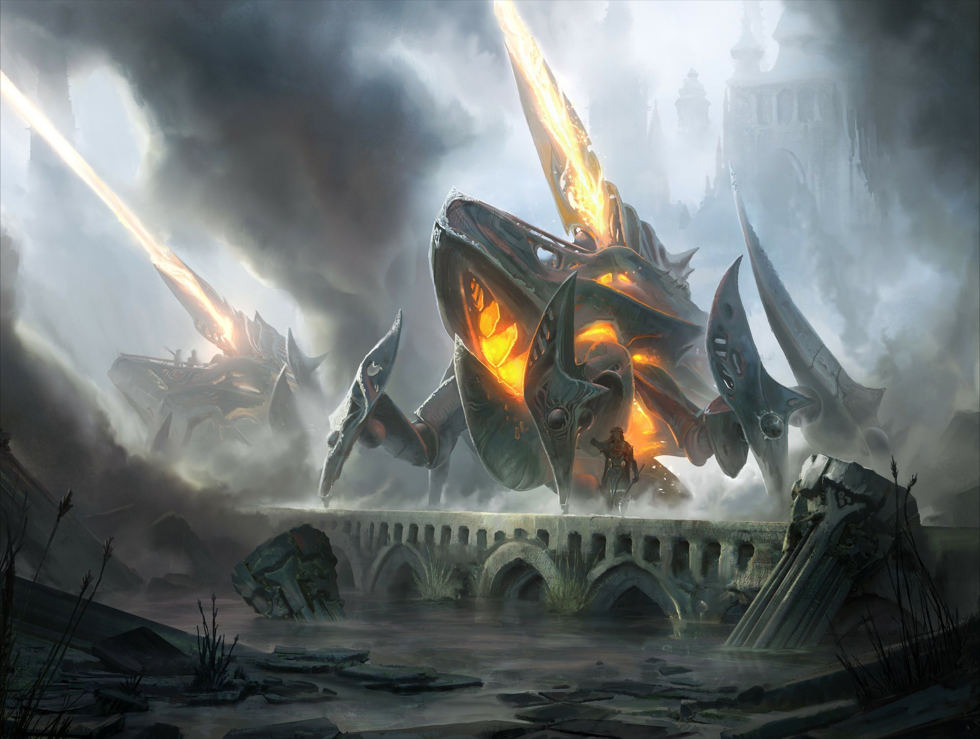 Download Man Made Magic: The Gathering 4k Ultra HD Wallpaper by Leon Tukker