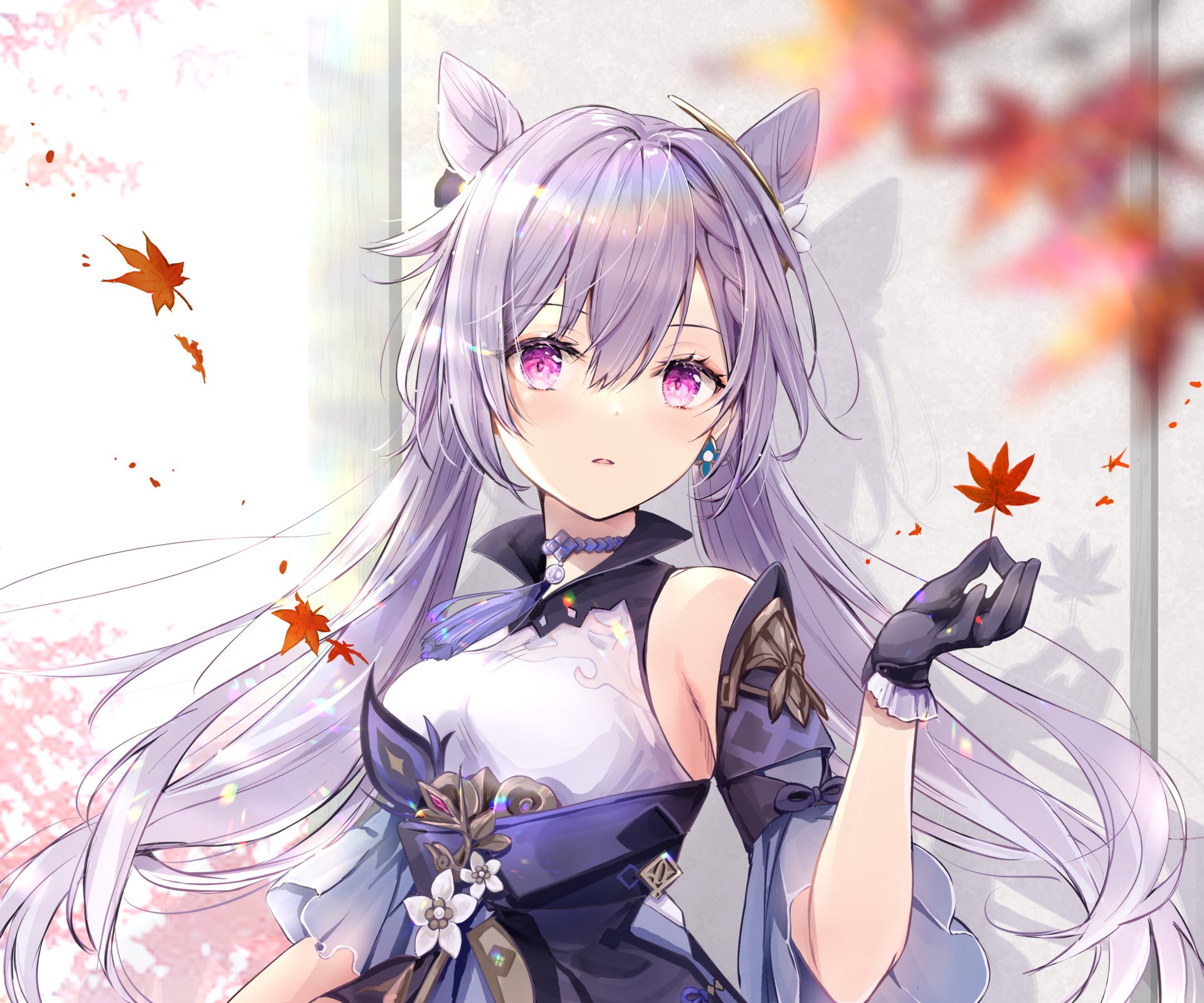 Keqing HD Wallpaper – Stunning Genshin Impact Video Game Art