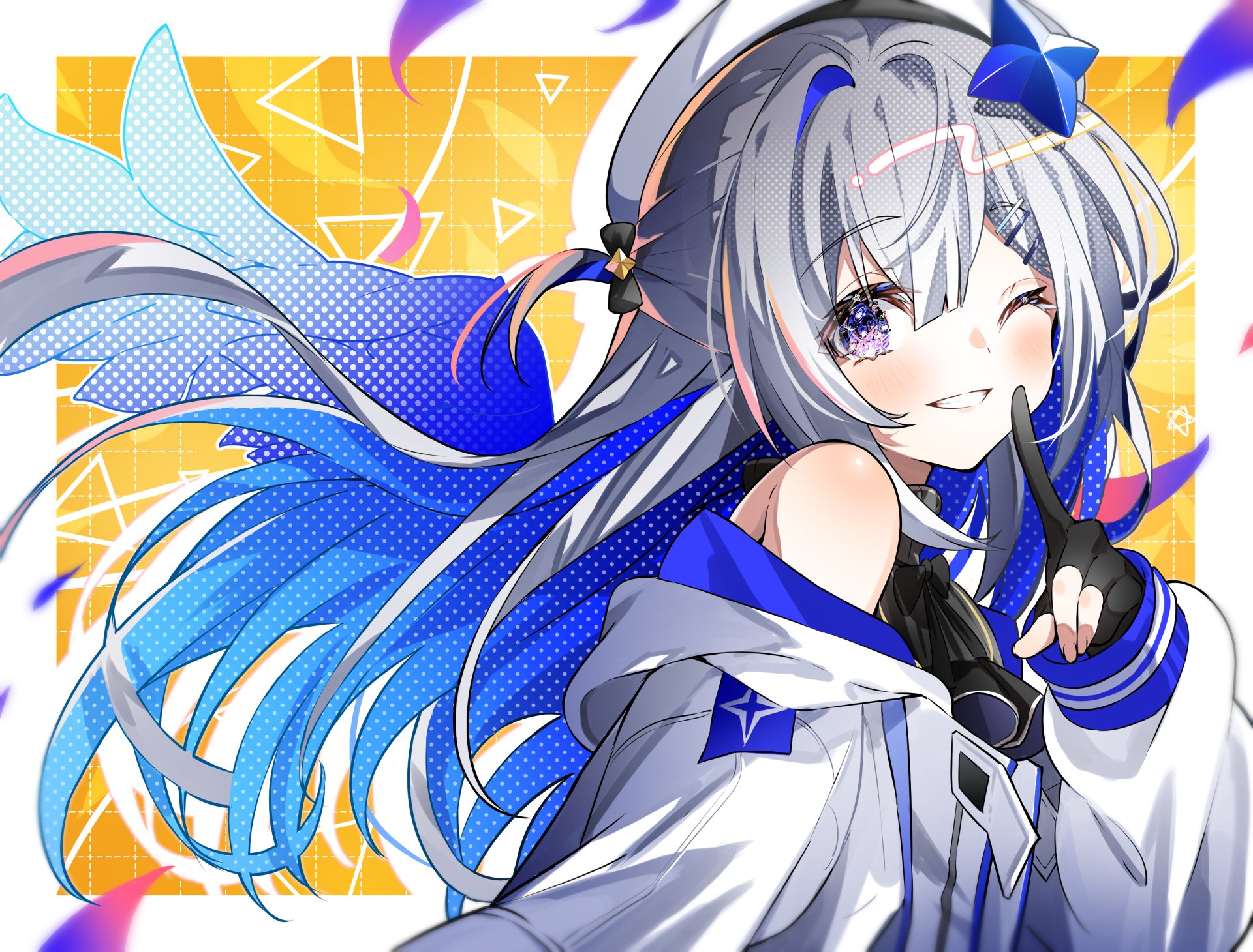 Amane Kanata HD Wallpaper – Vibrant Hololive Virtual YouTuber Anime Art