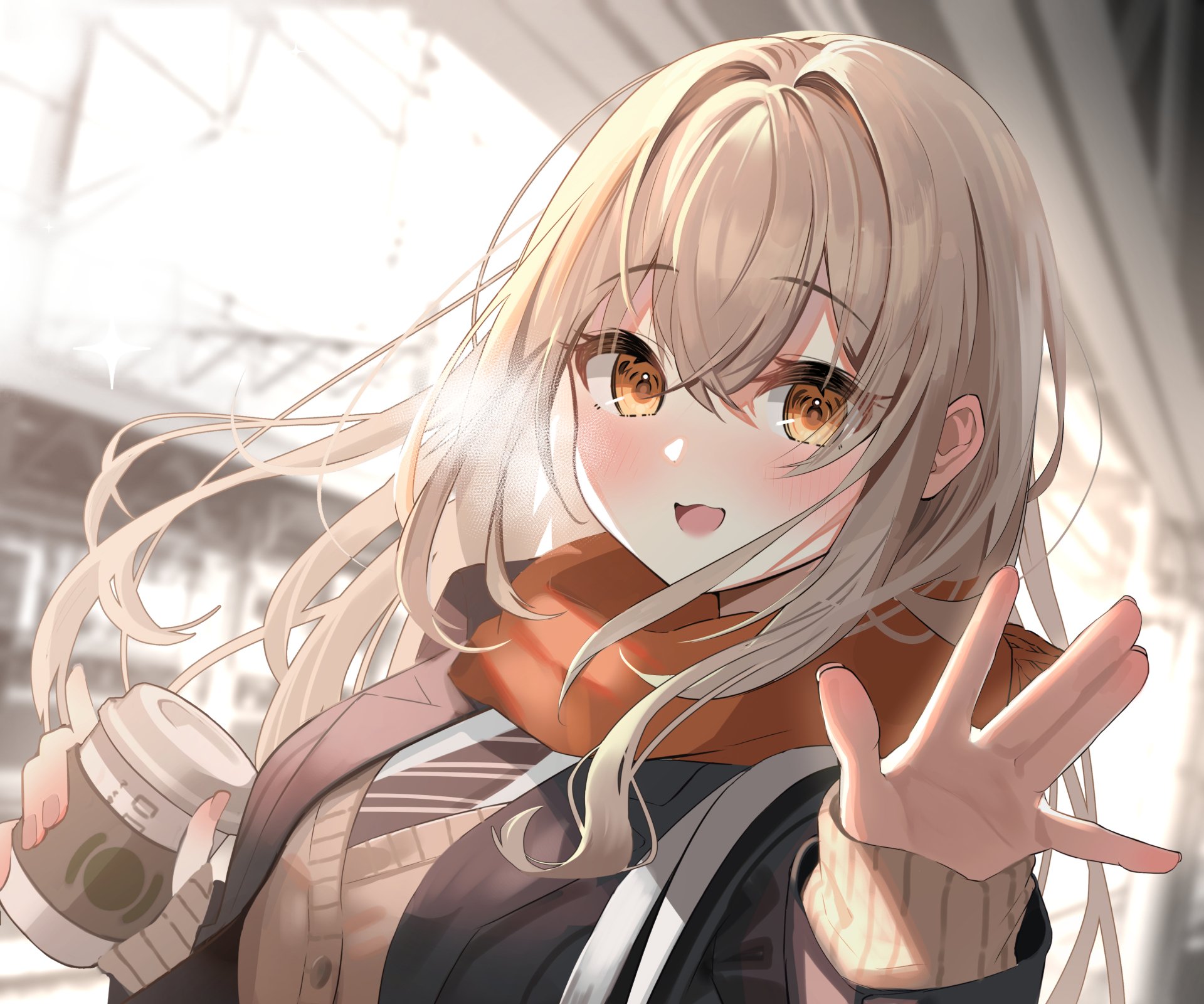 2K Quad HD Anime Girl: Wind-Swept Smile Wallpaper by V380089277 ...