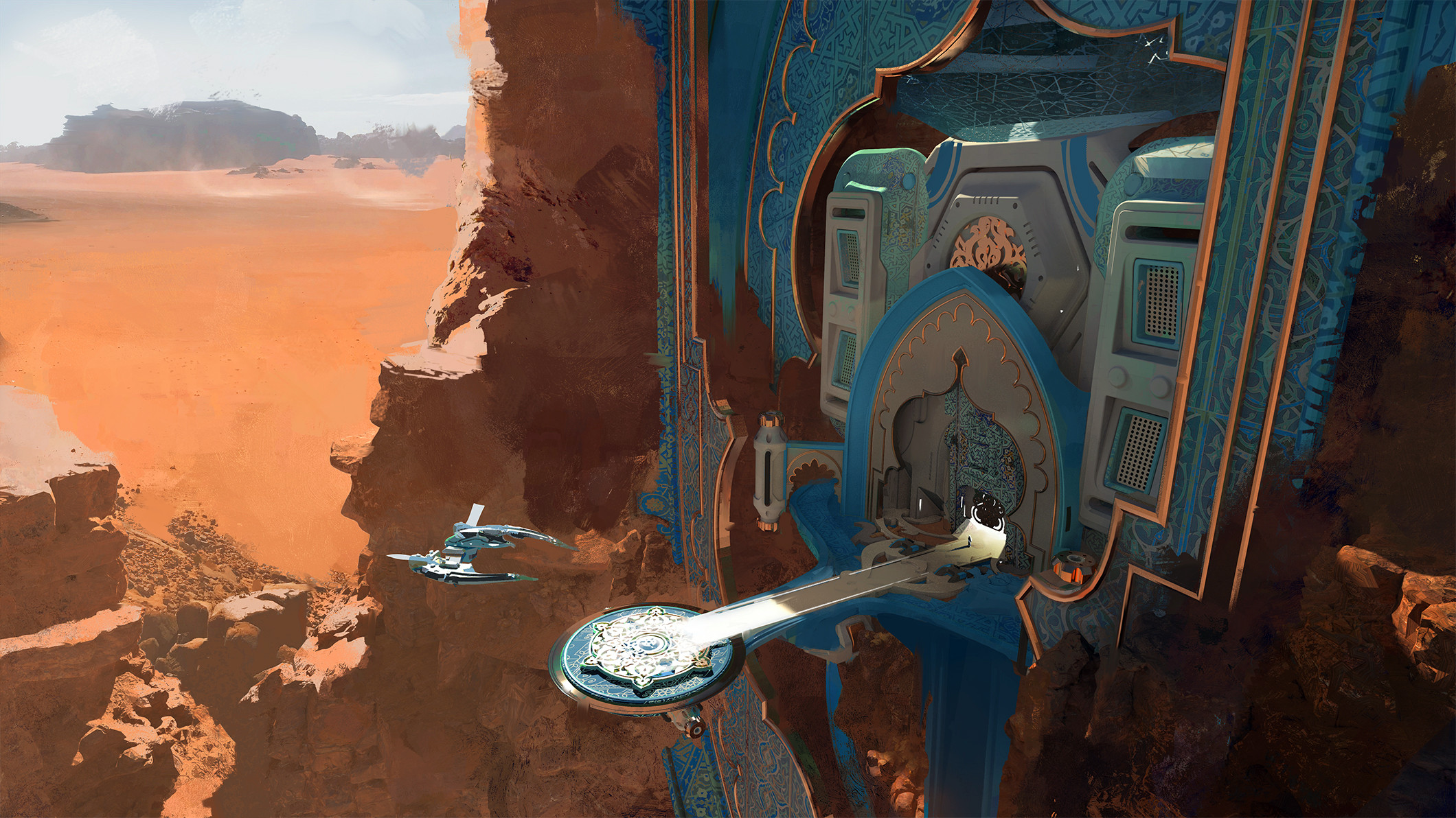 Download Sci Fi Building HD Wallpaper by Sebastian Luca