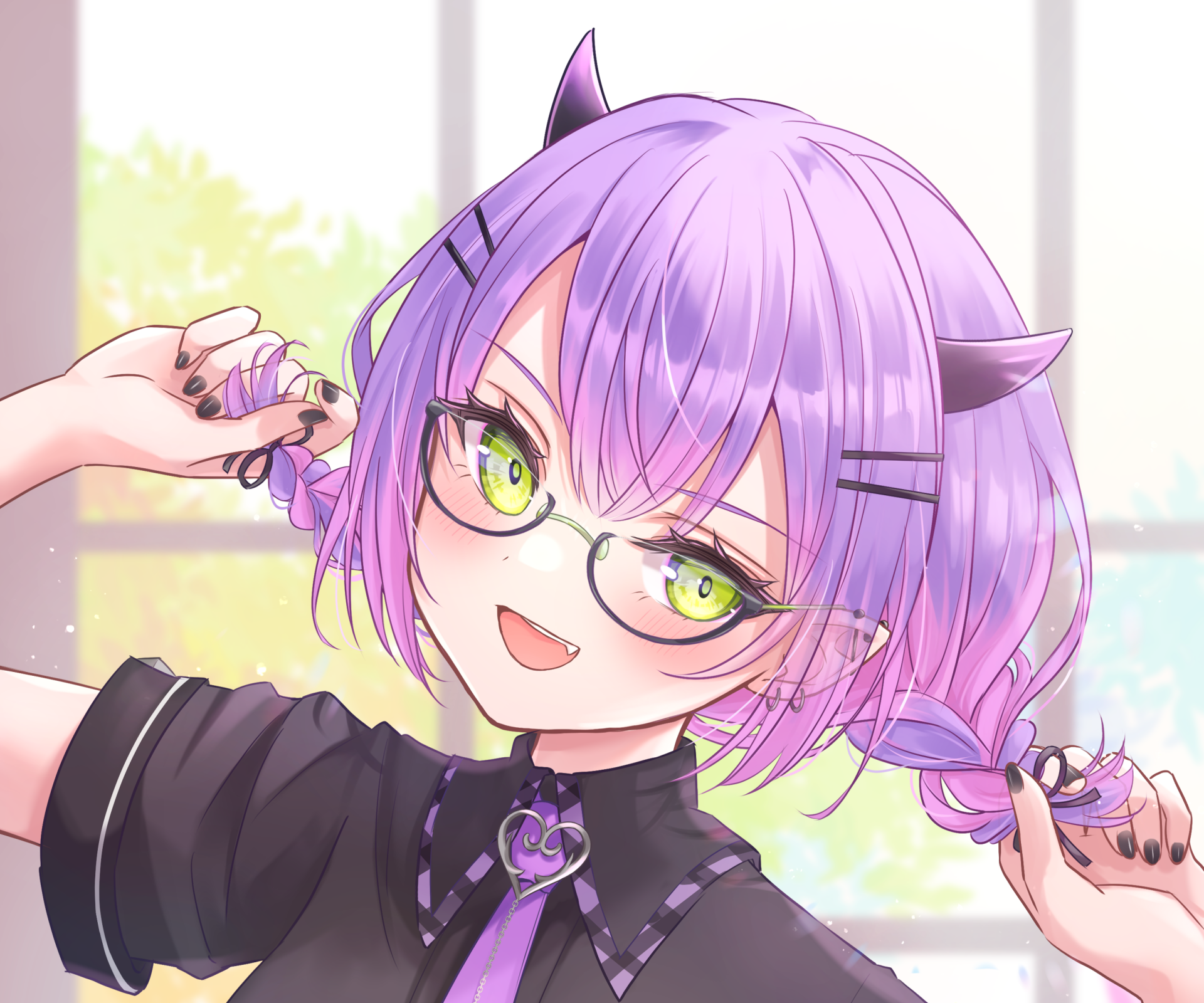 Download Hololive Tokoyami Towa Anime Virtual Youtuber HD Wallpaper ...