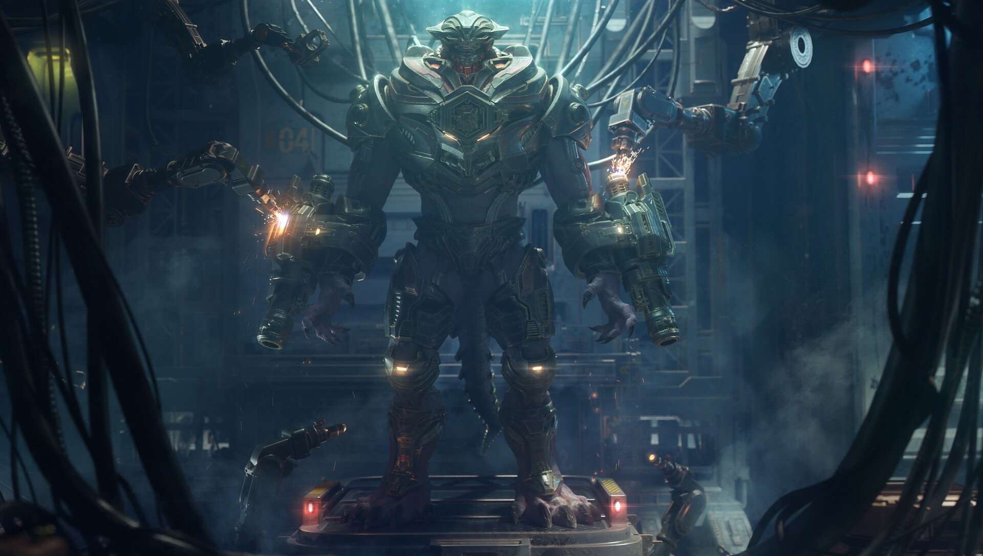 Download Sci Fi Cyborg HD Wallpaper by JIN LH