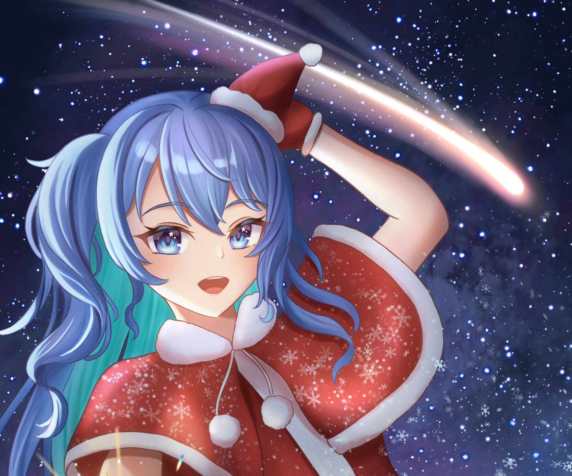 Download Hololive Hoshimachi Suisei Anime Virtual Youtuber HD Wallpaper ...