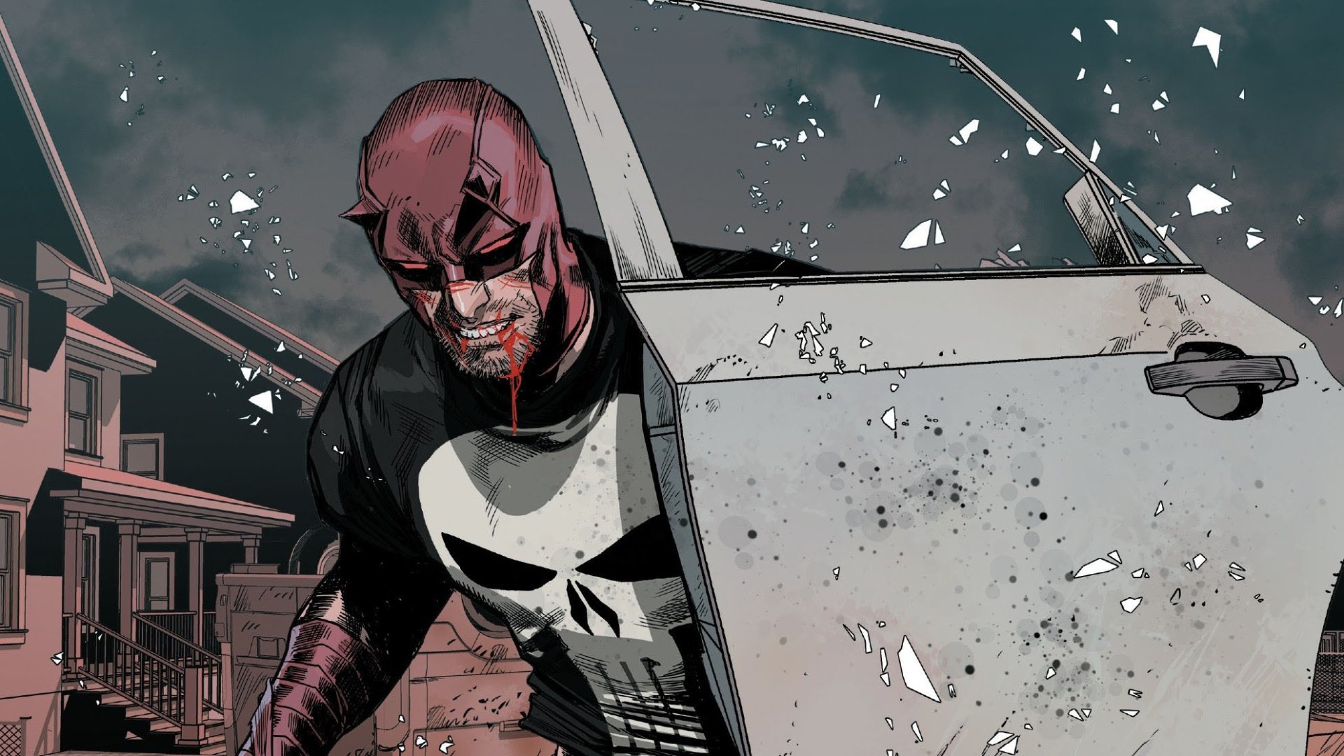 Download Punisher Matt Murdock Comic Daredevil HD Wallpaper by Marco Checchetto