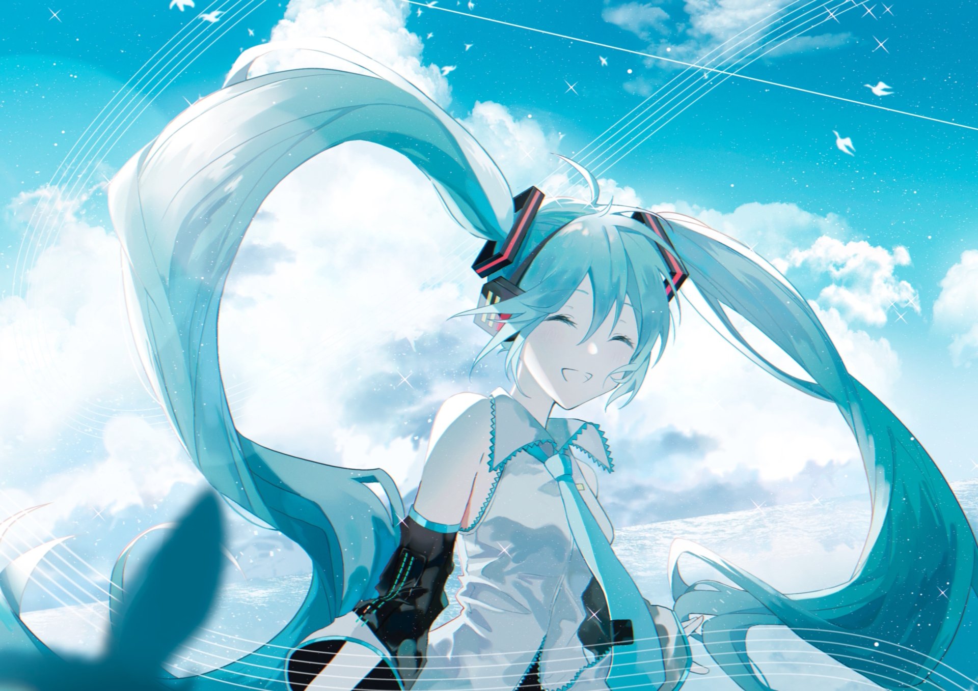 Download Hatsune Miku Anime Vocaloid 4k Ultra HD Wallpaper