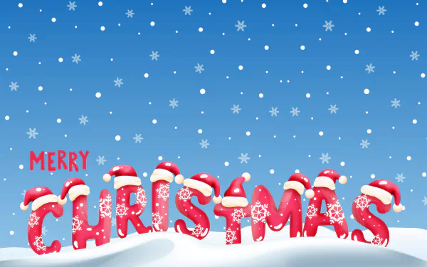 Download Merry Christmas Red Christmas Tree Holiday Christmas HD Wallpaper