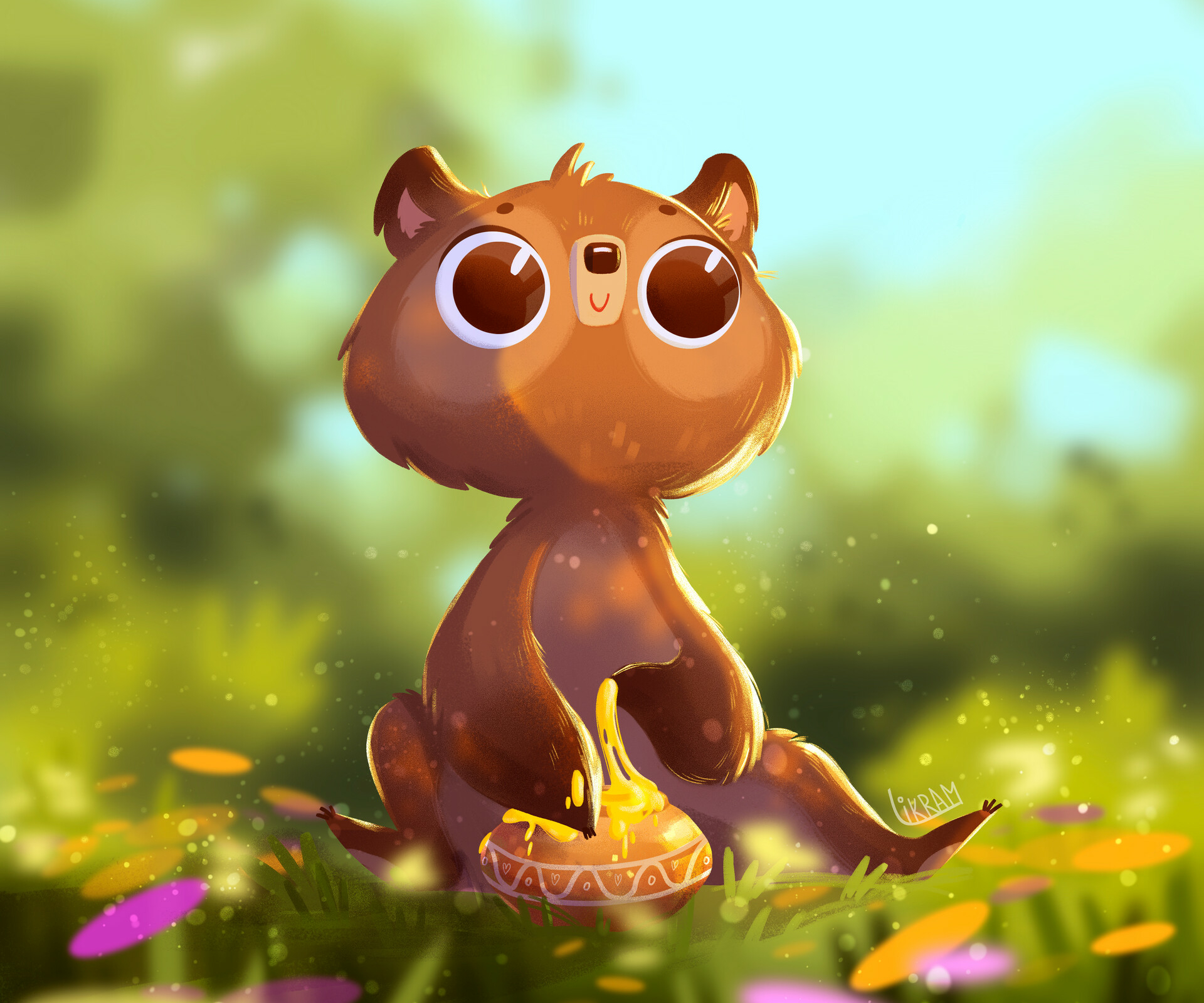 Download Fantasy Animal Fantasy Animal HD Wallpaper by Lina Karmazova