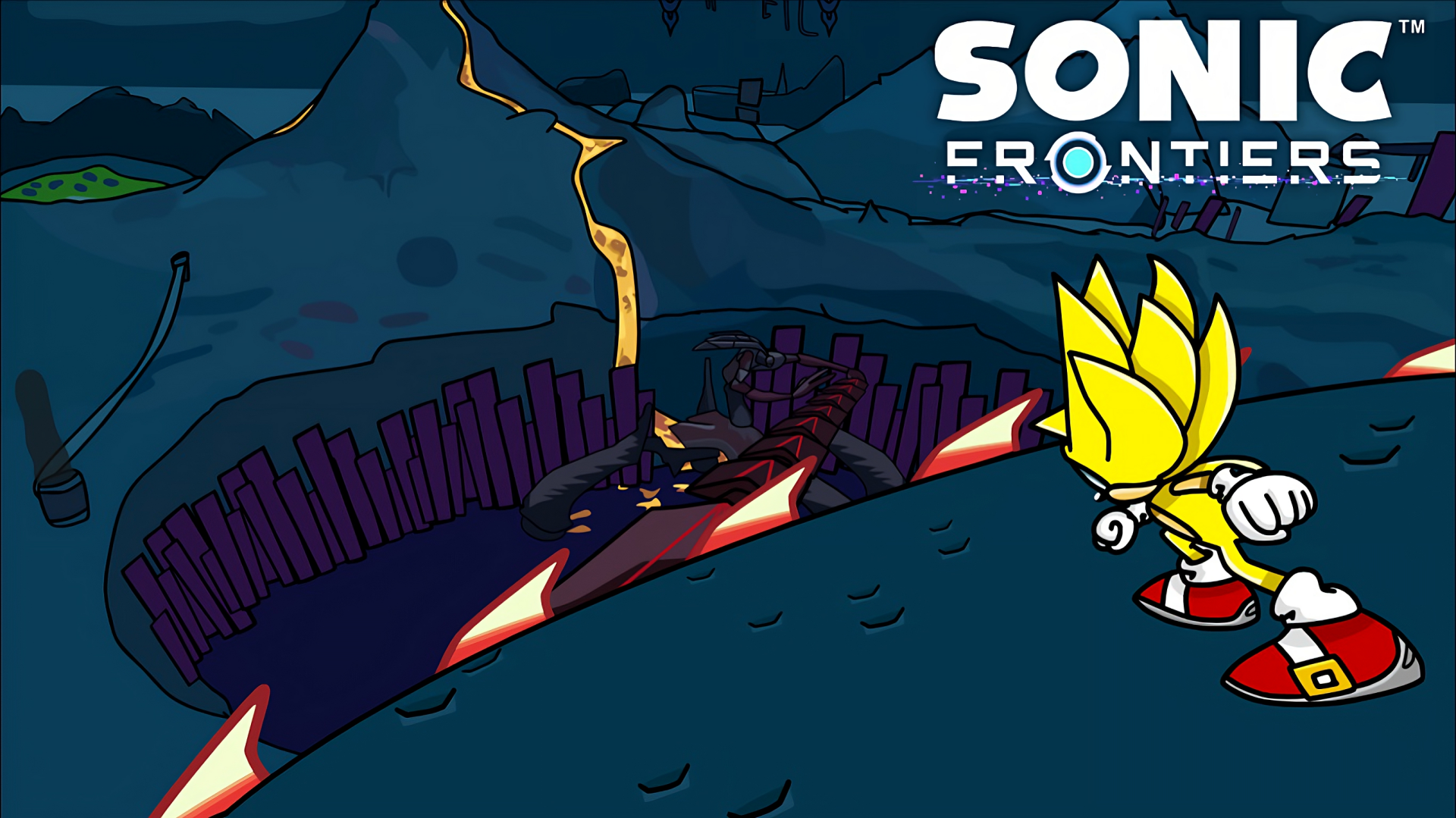 Sonic Frontiers: V.S. KNIGHT by Romeo 69420 | 2732x1536 | Wallpaper Abyss