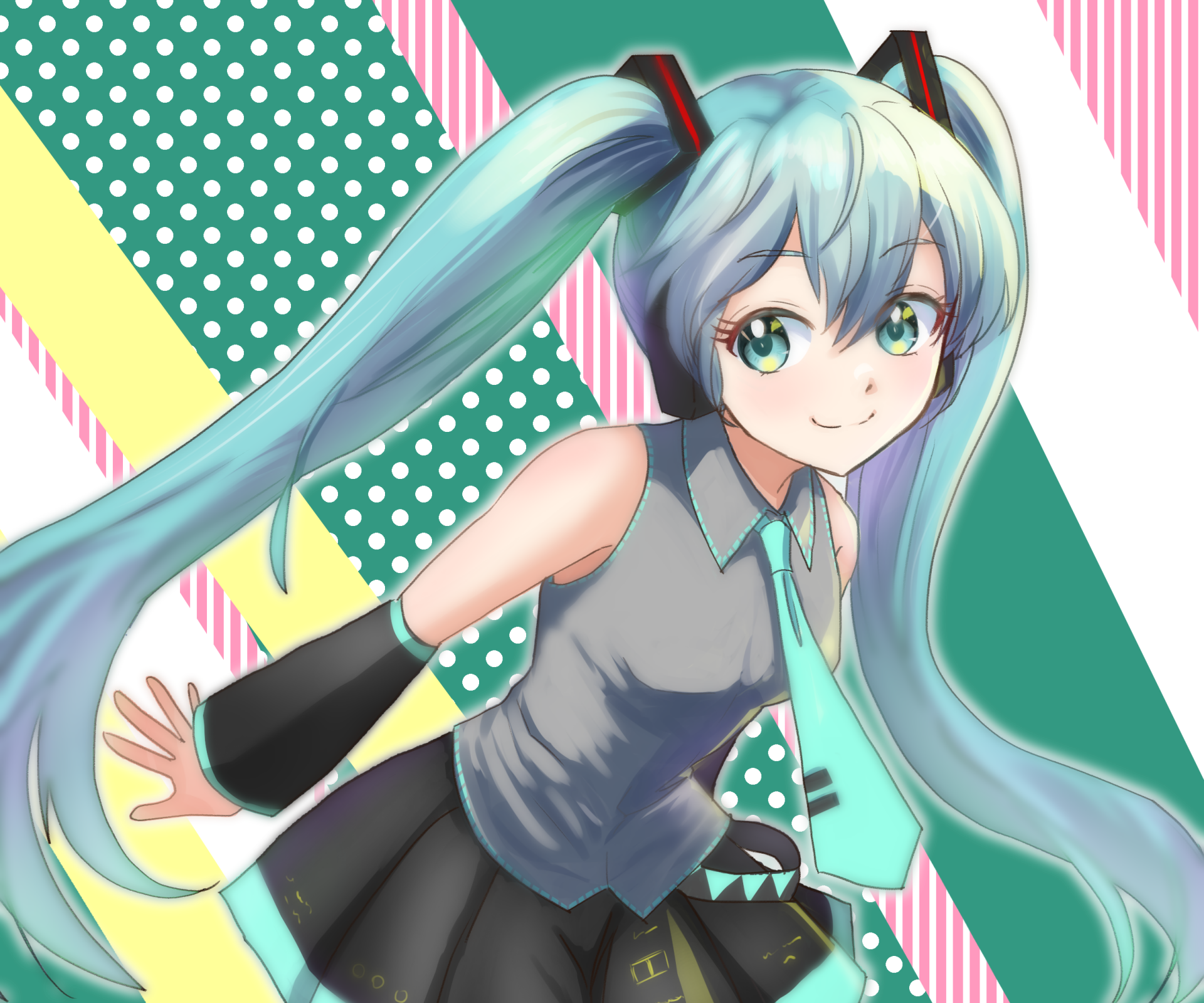 Download Hatsune Miku Anime Vocaloid HD Wallpaper