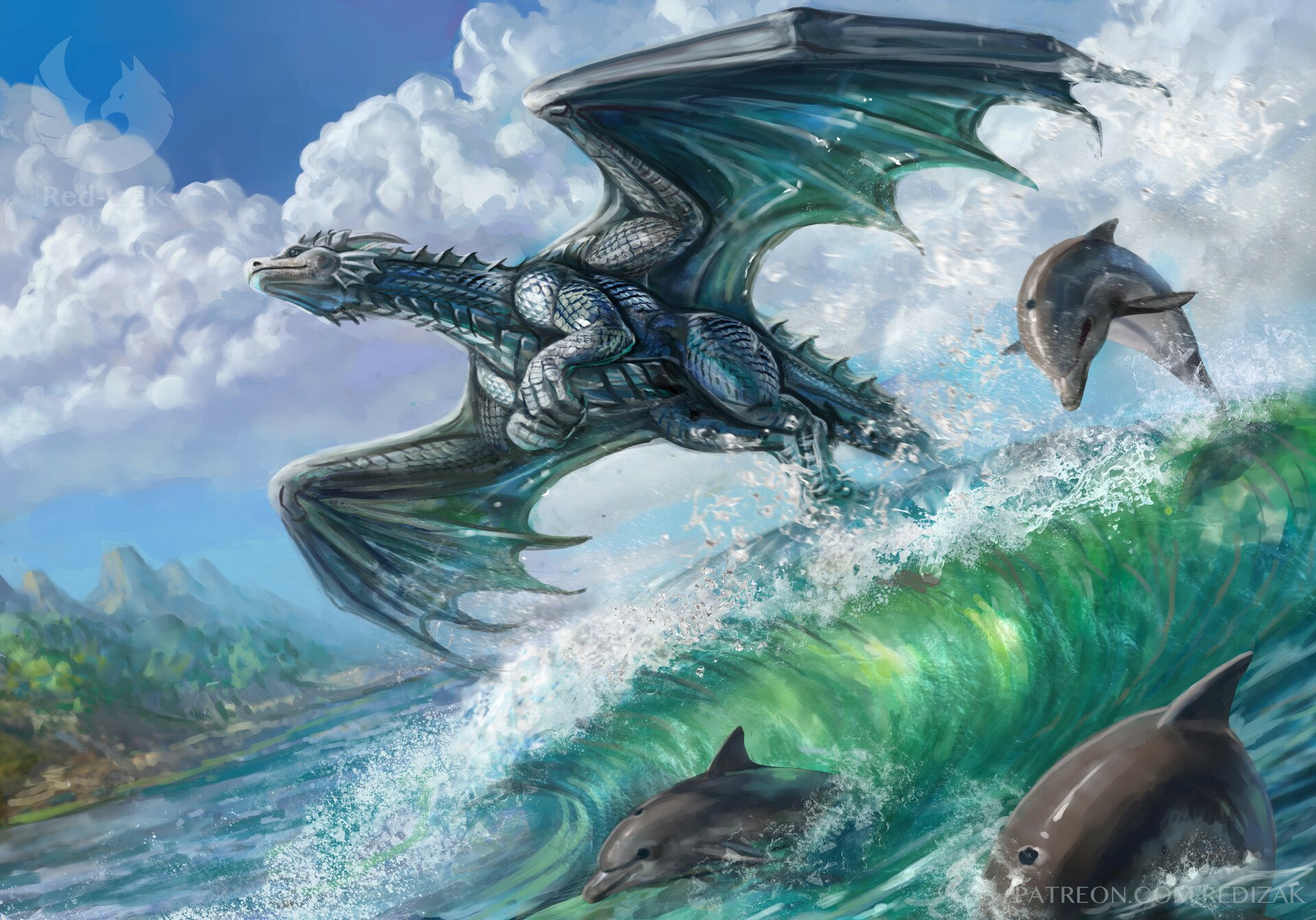 Download Fantasy Dragon HD Wallpaper by Izabela Kaszuba-Marczeska ...