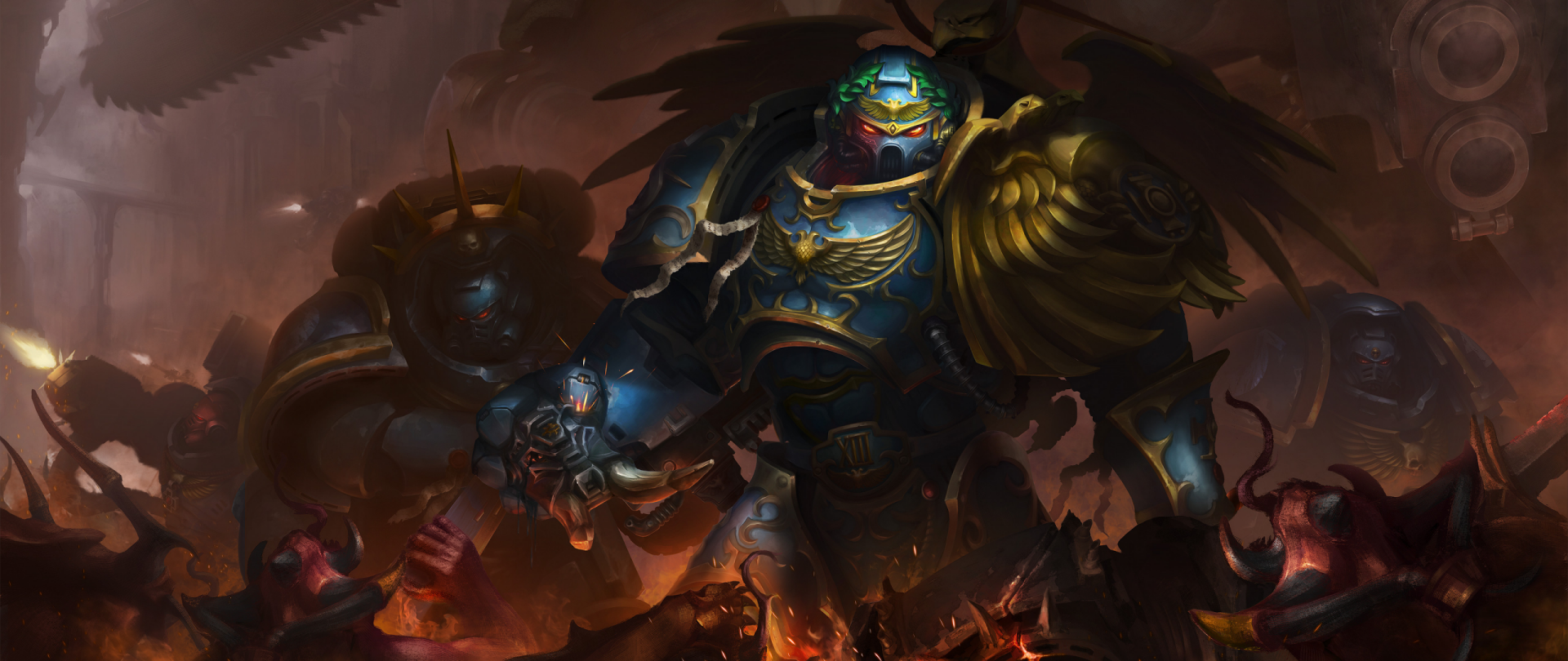 Ultramarines Guilliman Warhammer 40K HD Video Game Wallpaper