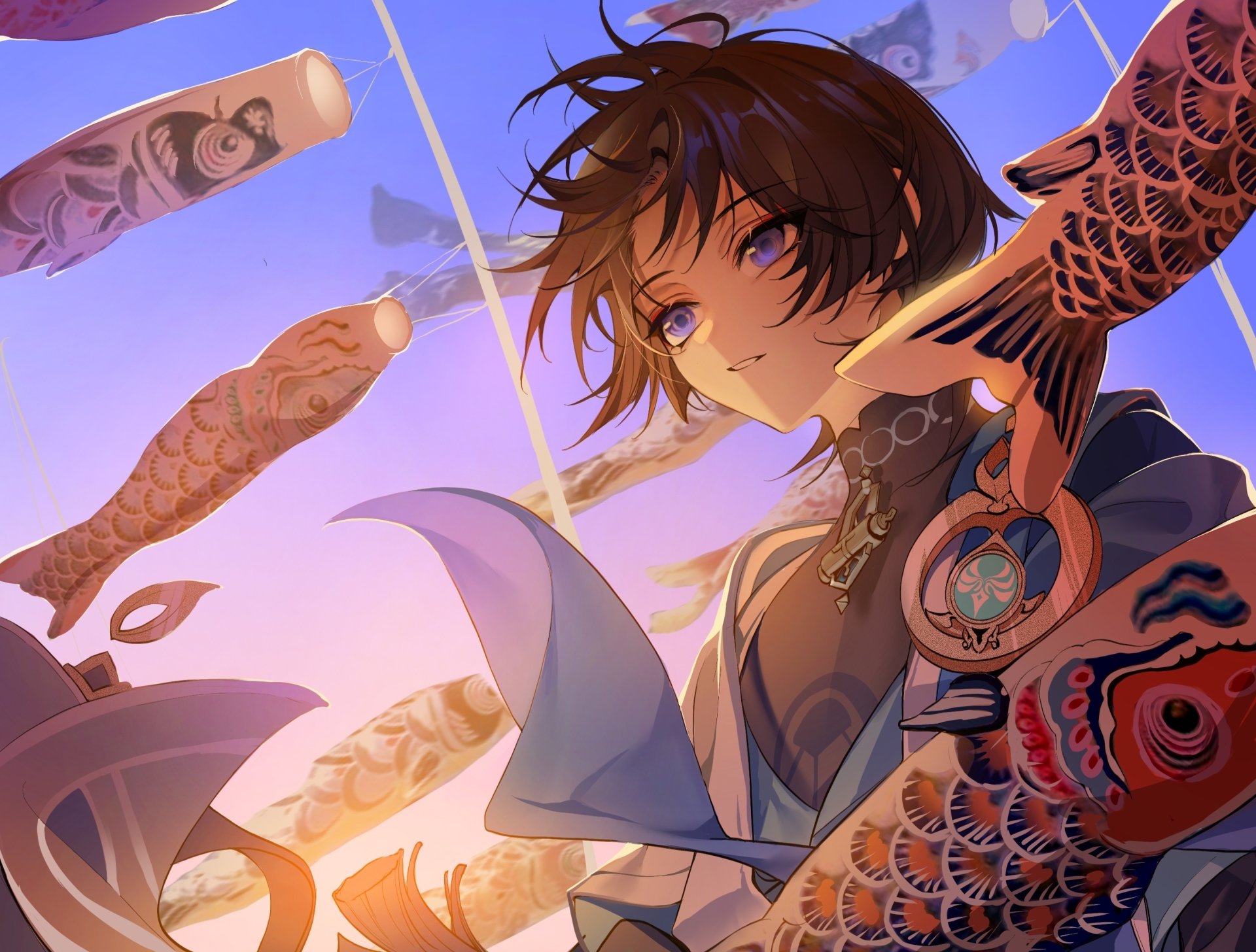 Scaramouche HD Wallpaper – Stunning Genshin Impact Game Art by yin01582942