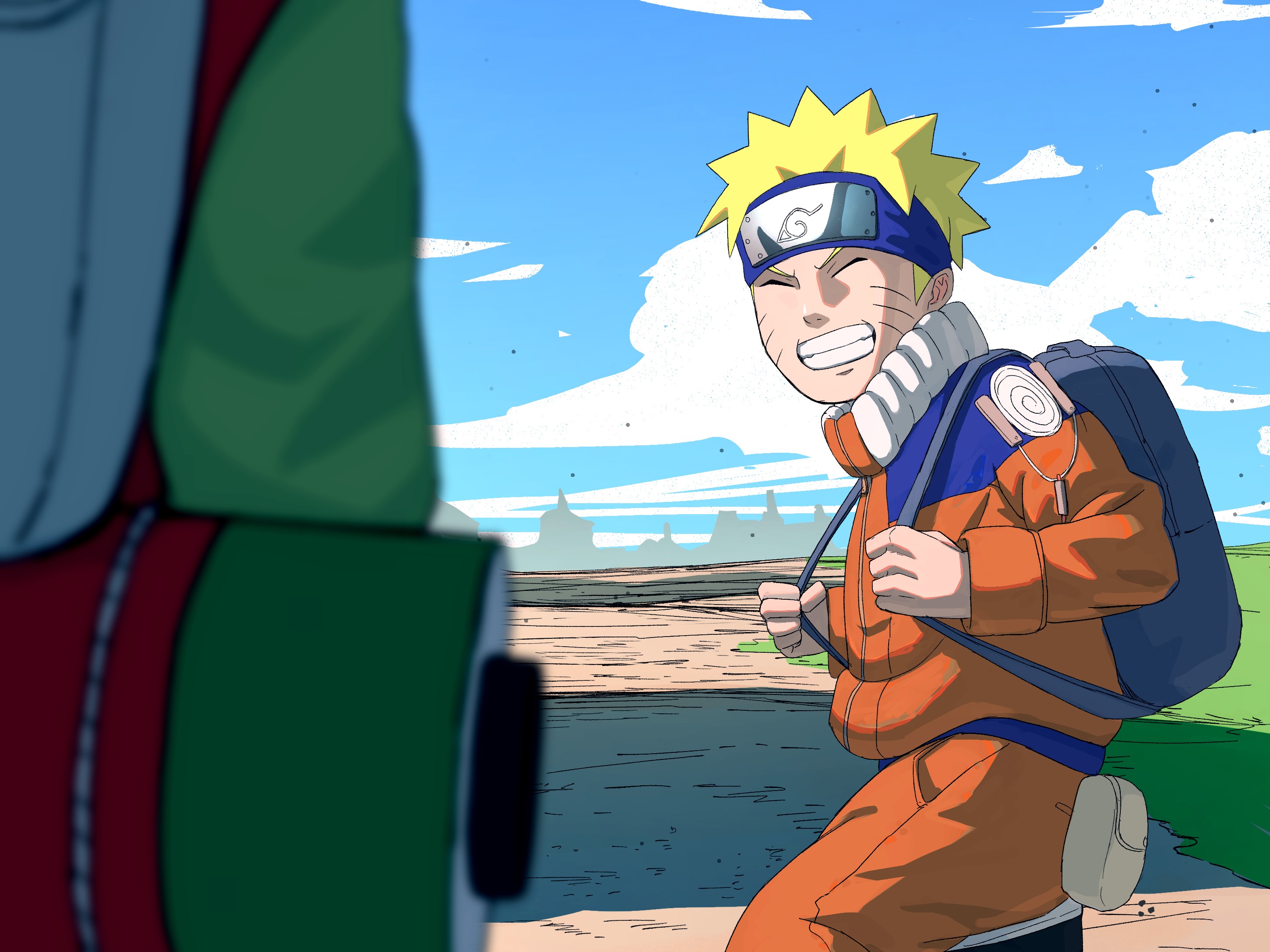 Naruto & Jiraiya HD Anime Wallpaper – Shinobi Legacy in Action by しう