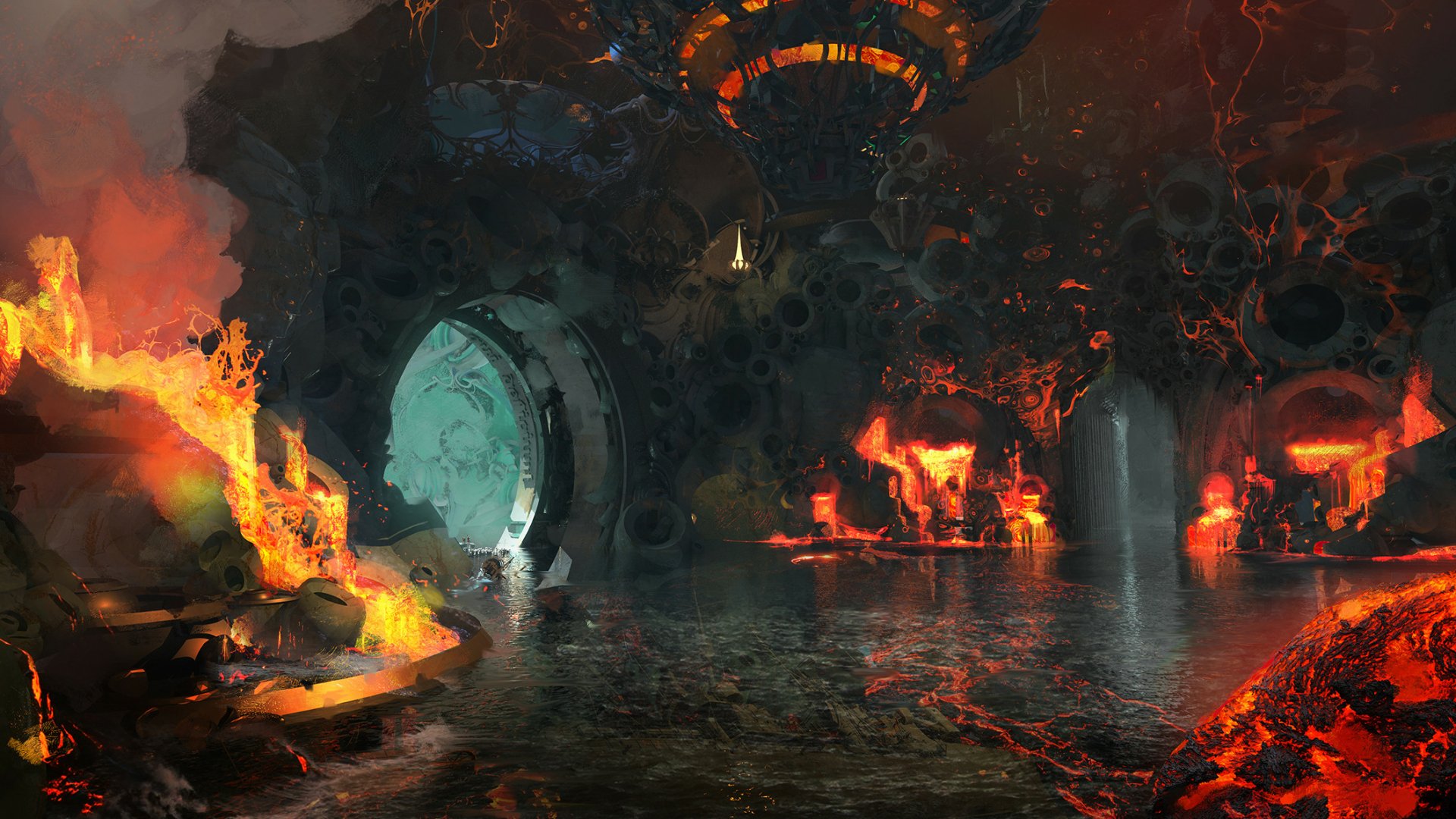 Download Fantasy Cave HD Wallpaper by Sebastian Luca