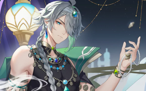 HD Wallpaper featuring Al-haitham and Kaveh from Genshin Impact by 0Jae