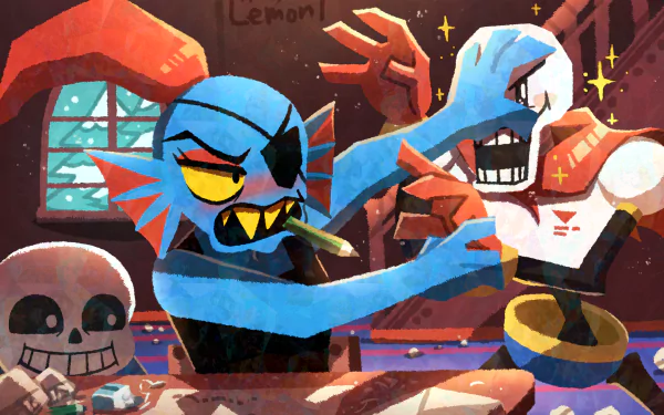 Undyne the Undying 8K Ultra HD Wallpaper by Alyssa Gerwig