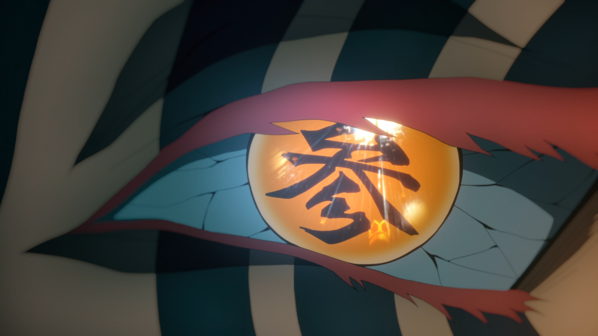 Akaza's Fierce Gaze | HD Demon Slayer: Kimetsu no Yaiba Wallpaper