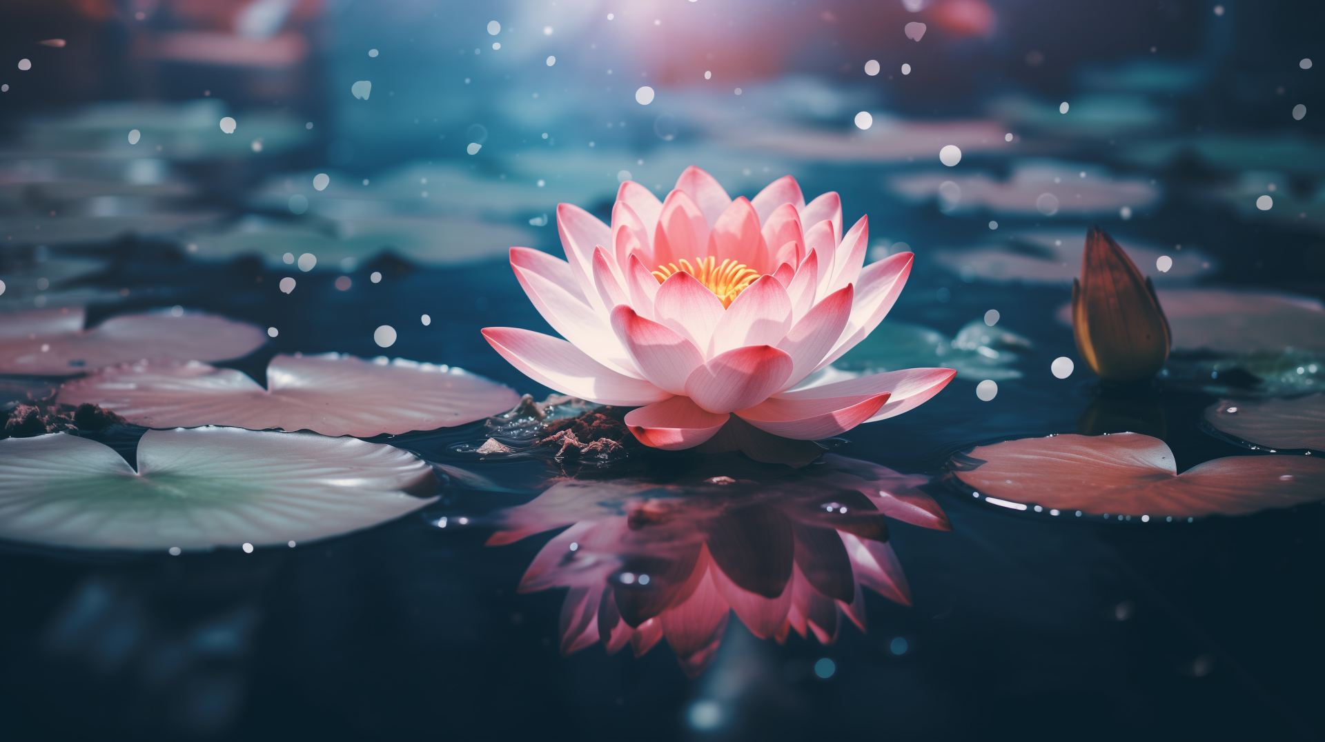 H1>Enchanting Lotus HD Wallpaper - Peaceful Water Bloom Background by ...