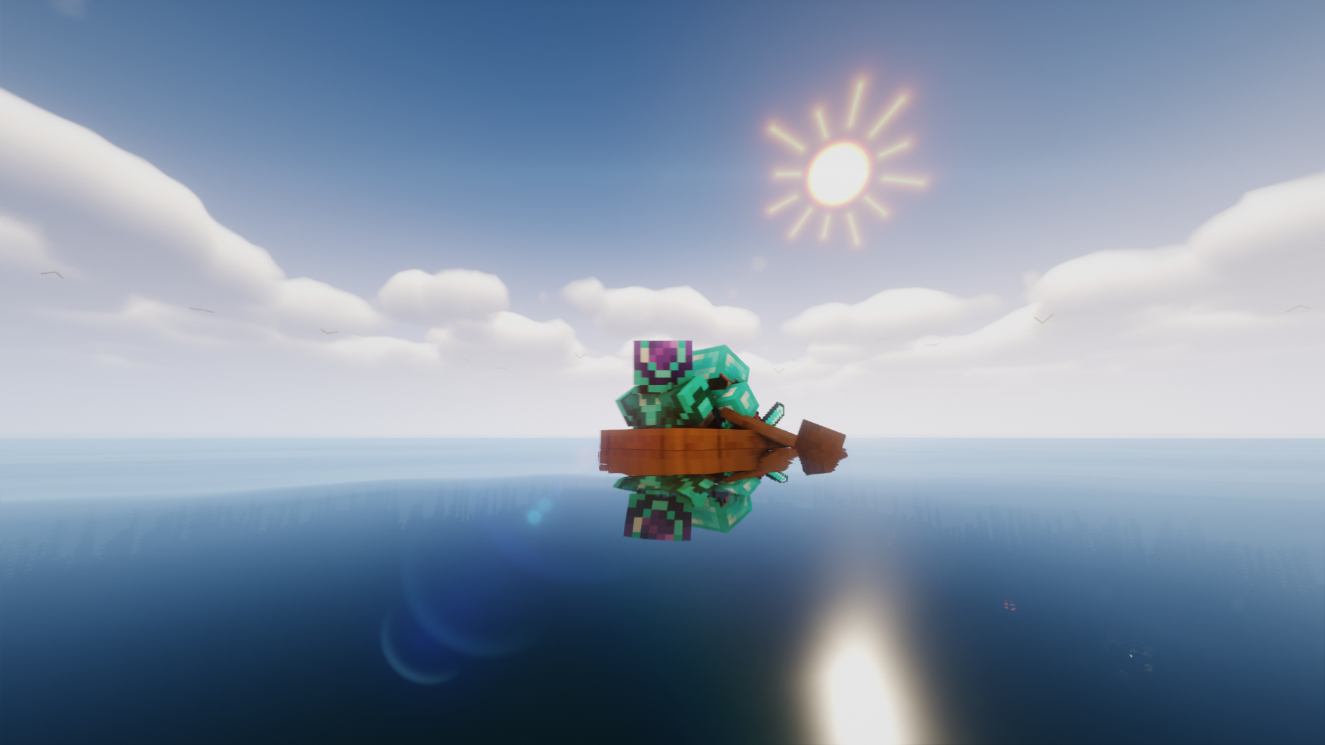 Epic Minecraft Voyage – Stunning HD Gaming Wallpaper by Knex13