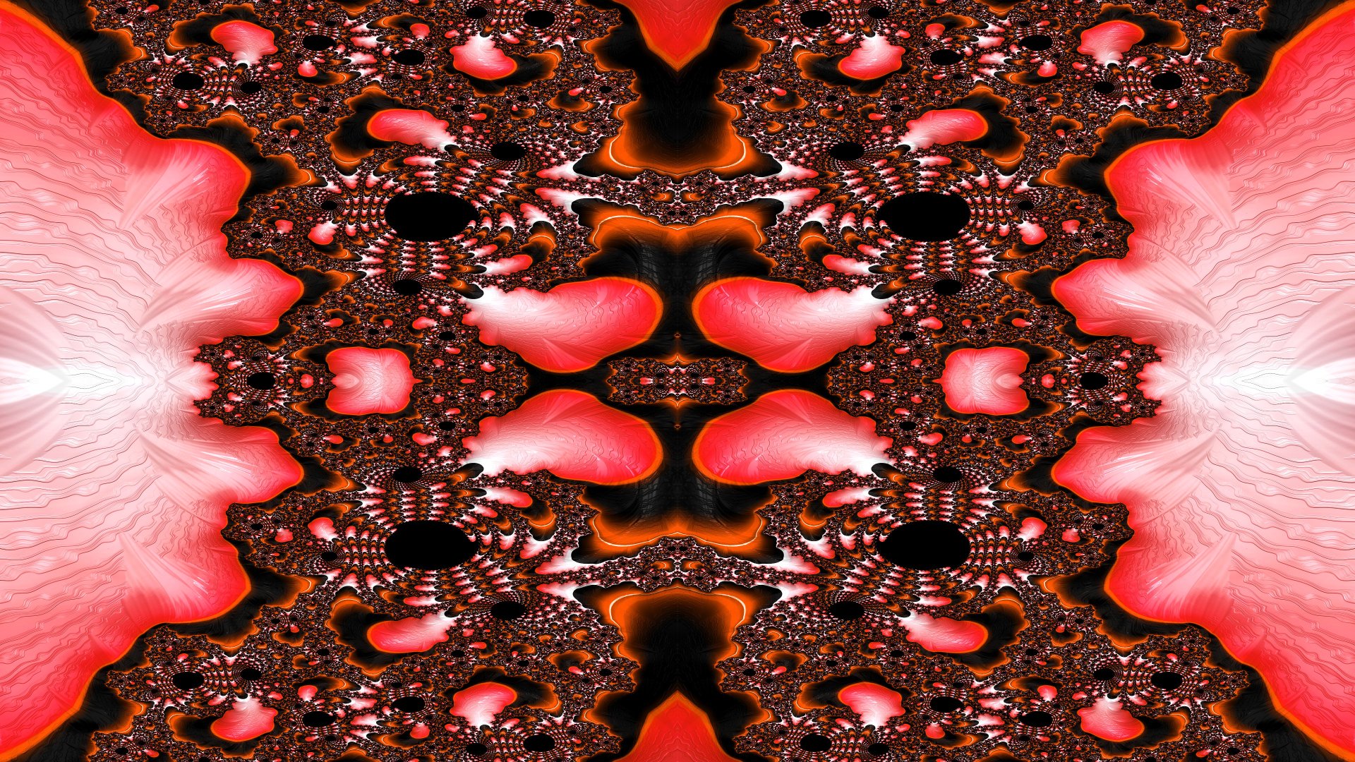 Trippy Psychedelic Fractal Wallpaper by Dr-Pen