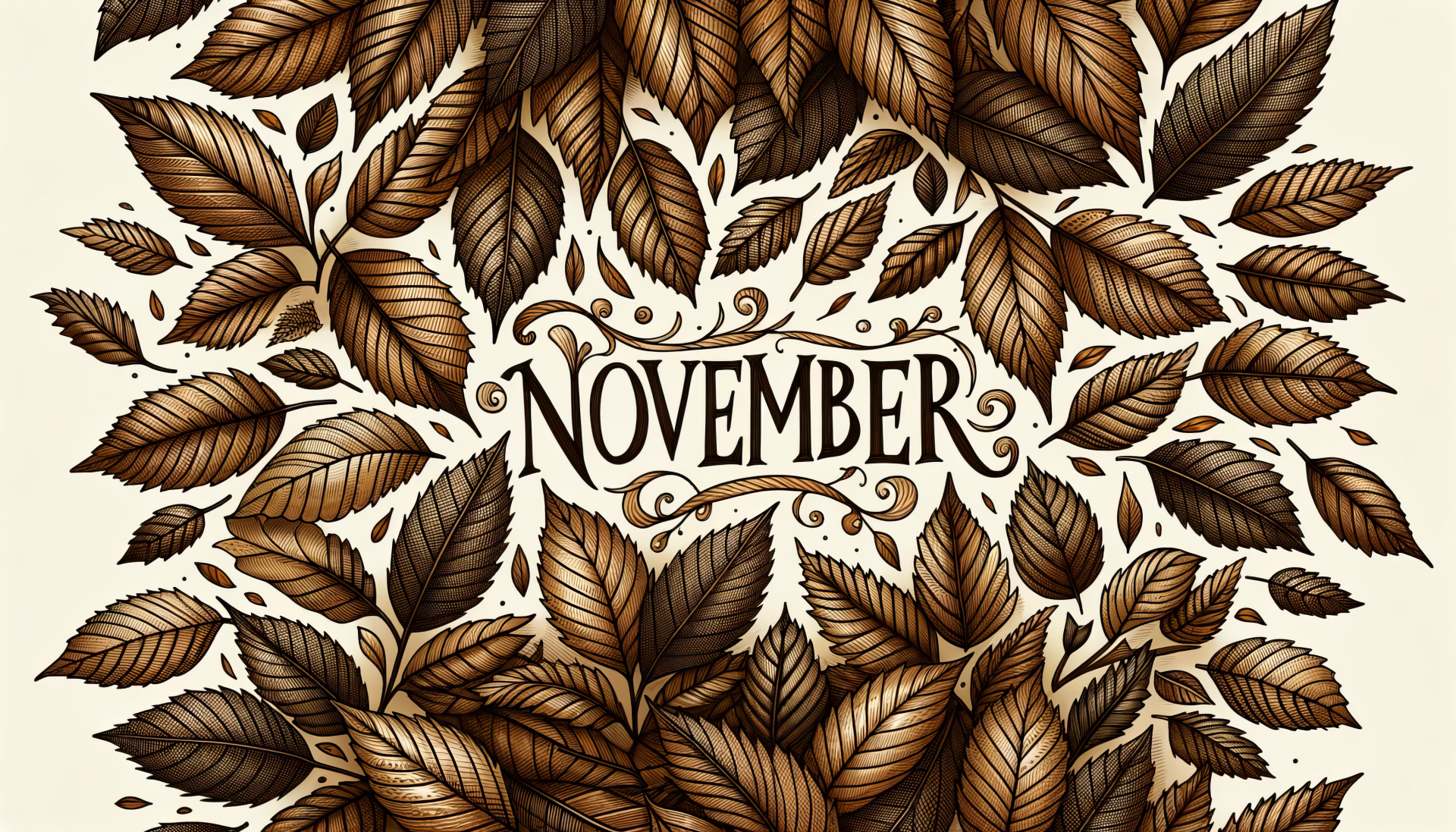 November Autumn Leaves HD Wallpaper by robokoboto
