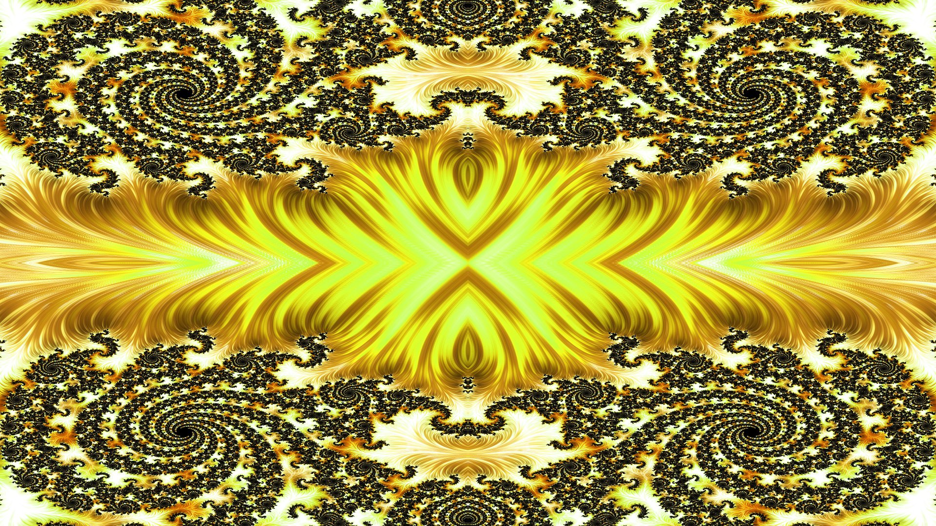 Trippy Psychedelic Fractal Wallpaper by Dr-Pen