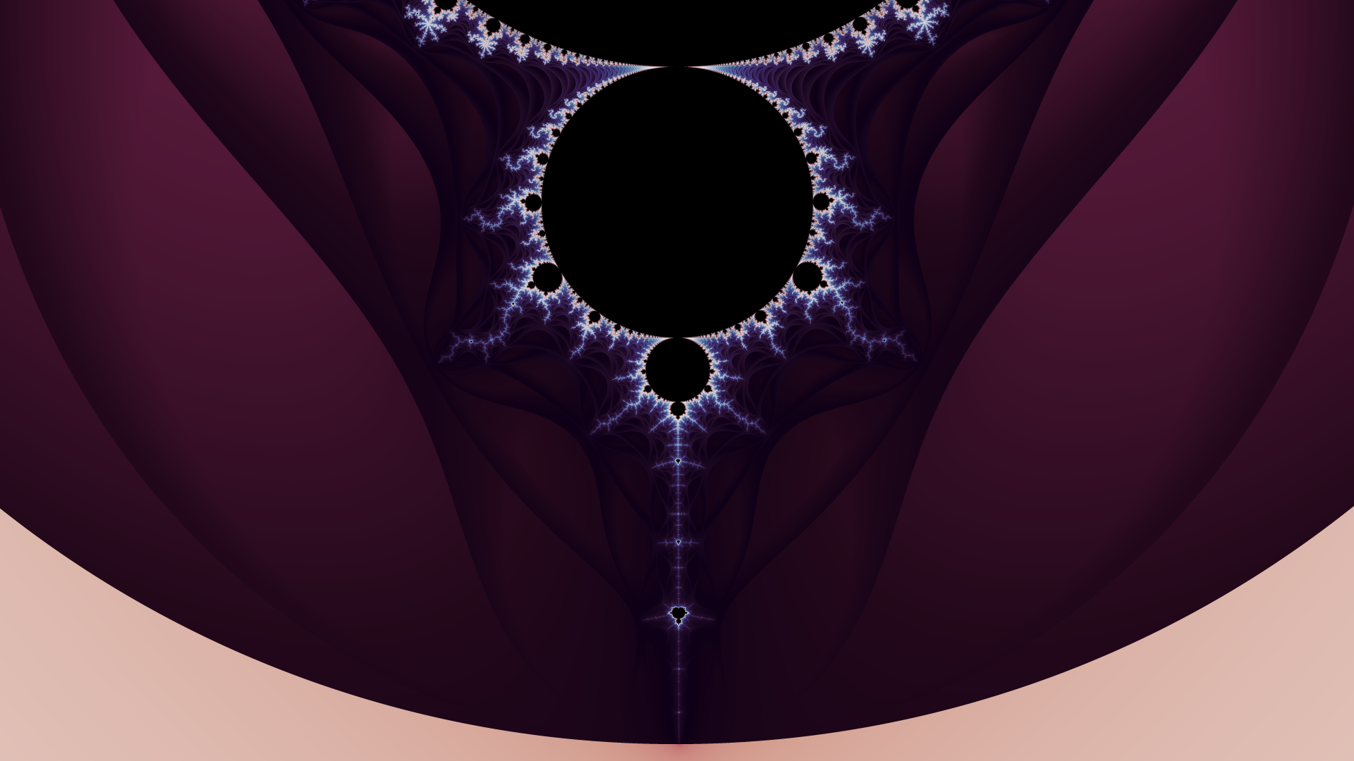The Mandelbrot set with bridges by Brayh2099