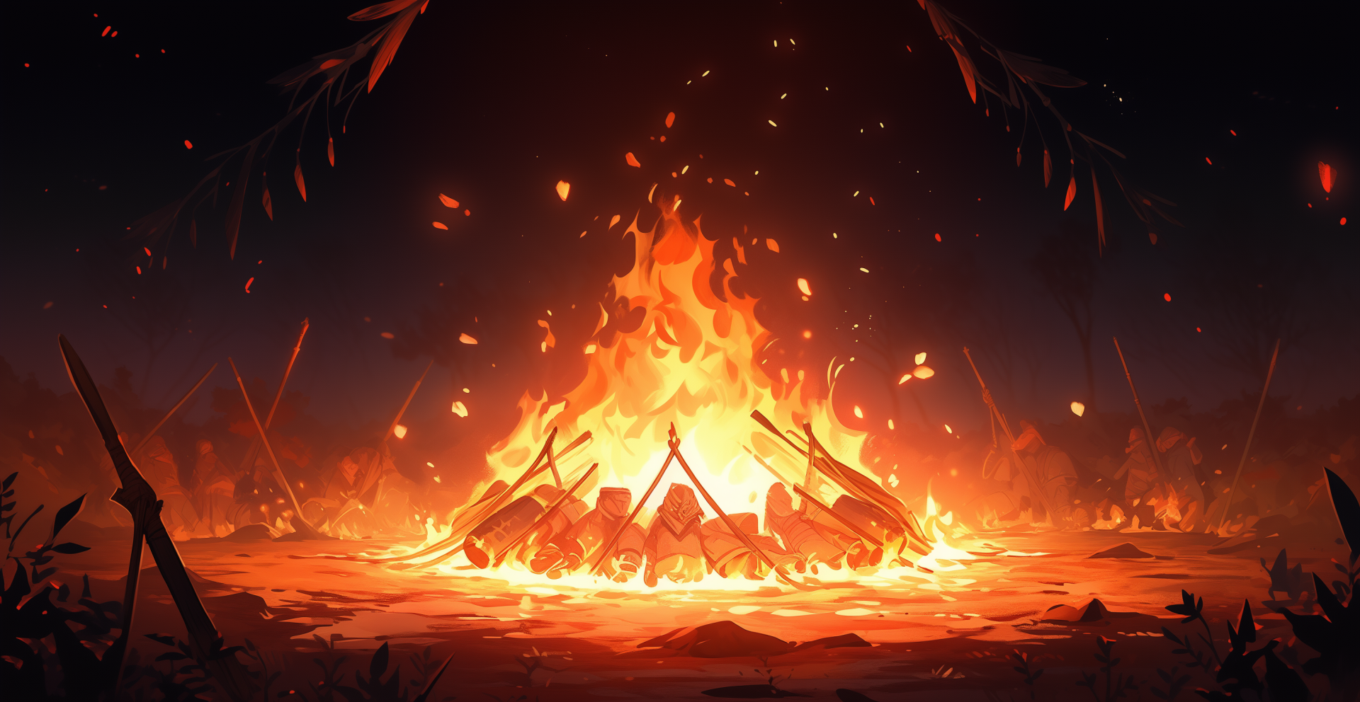 Enchanting Bonfire Night HD Wallpaper by patrika