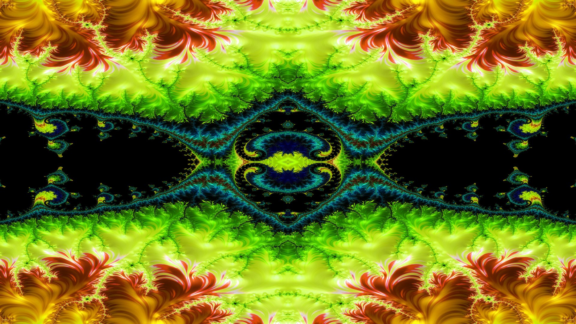 Trippy Psychedelic Fractal 4k Desktop Wallpaper by Dr-Pen