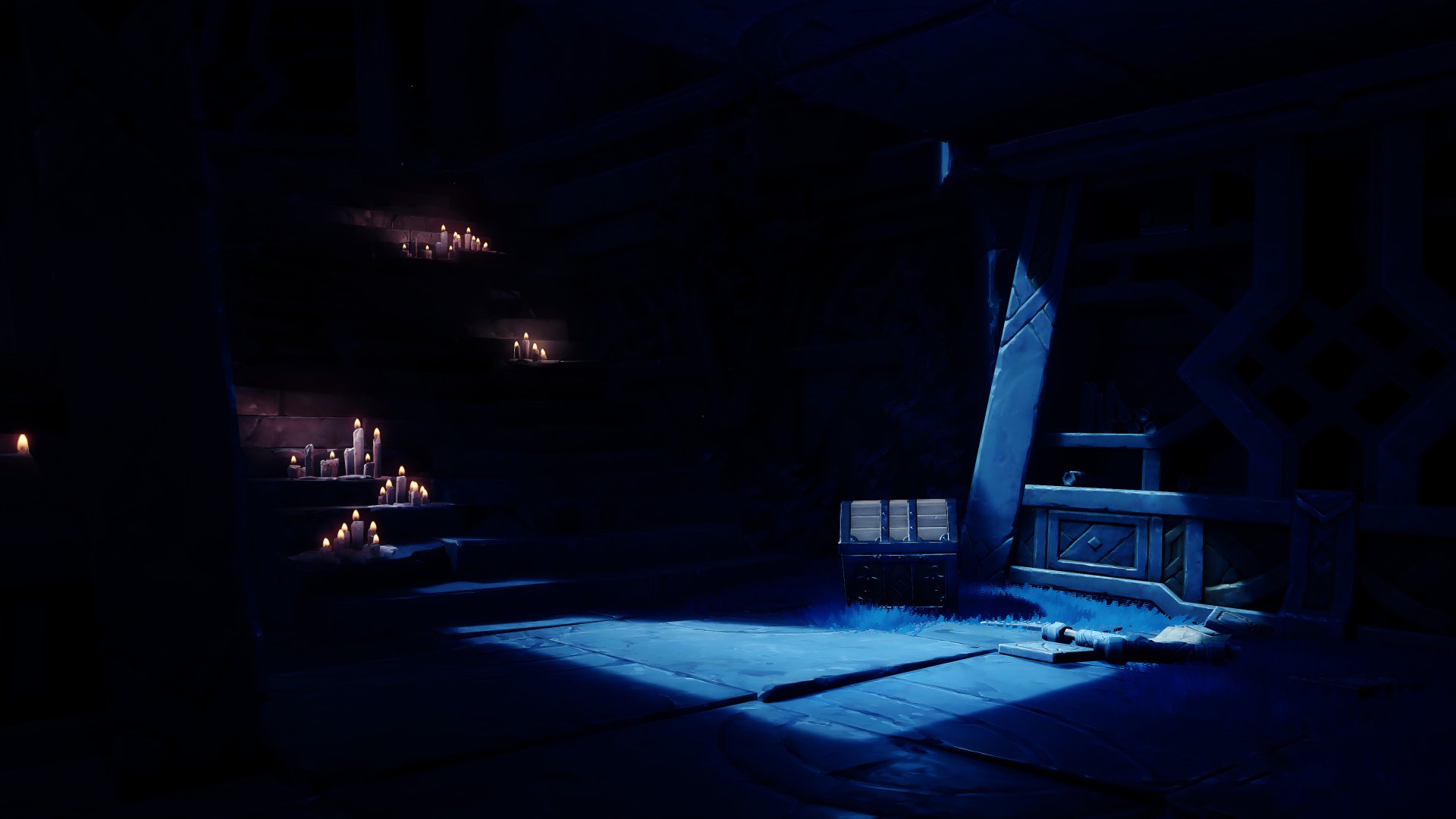 Genshin Impact 8K Ultra HD: Mysterious Shadowed Chamber Wallpaper by ...