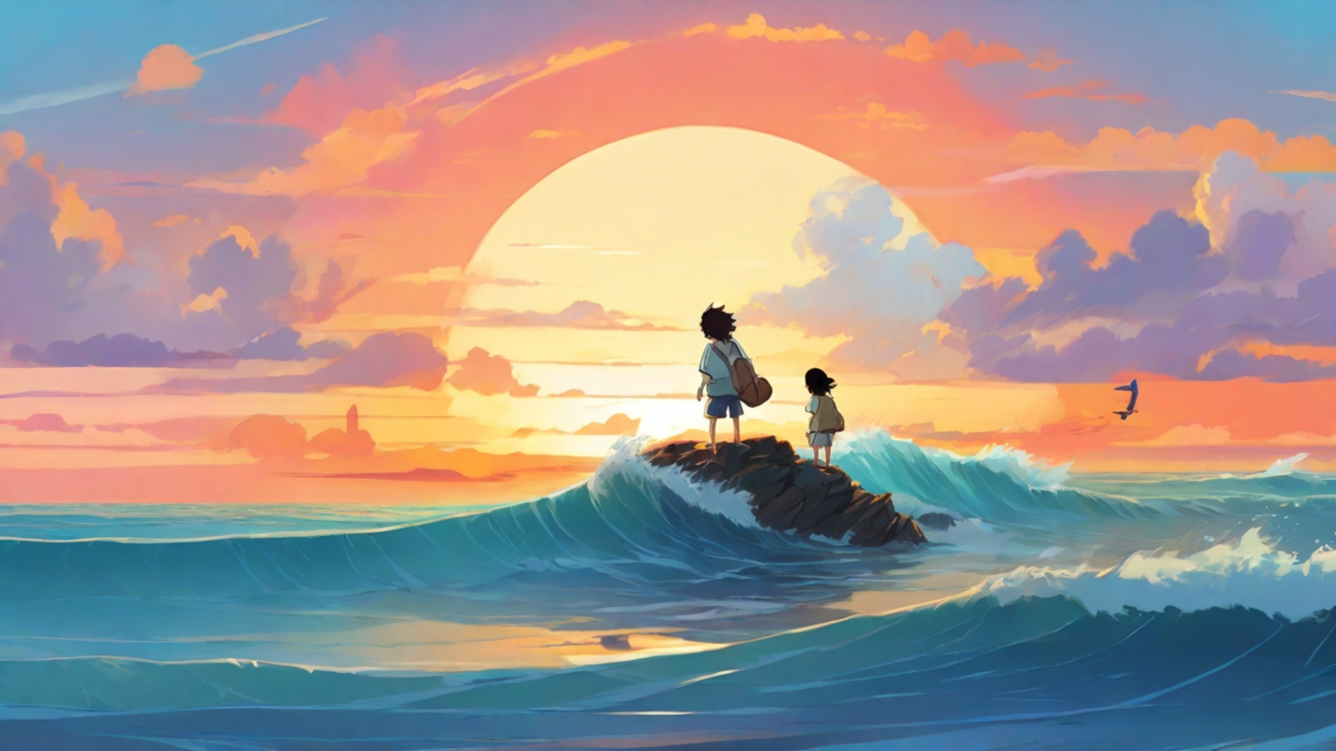 Sunset Drawing by AnimeHead