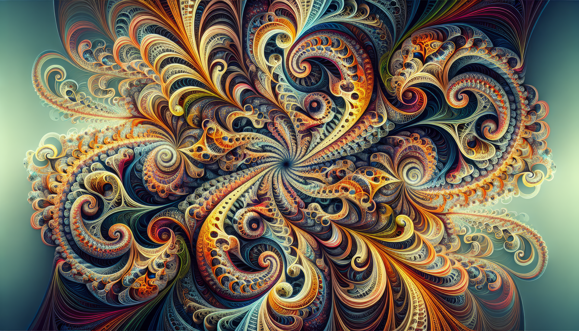 Abstract Swirl Fractal HD Wallpaper by QuantumCurator | 3584x2048 ...