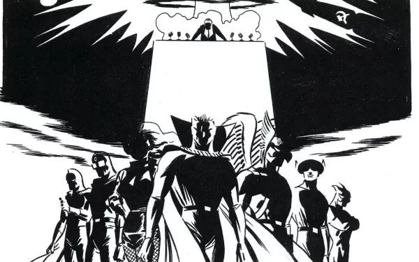 New Frontier HD Wallpaper - Unleash Your Heroes by Darwyn Cooke