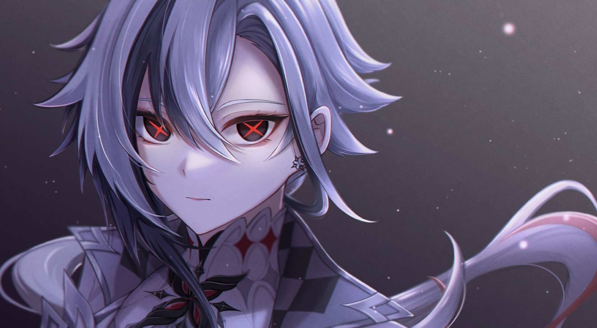 Arlecchino — Crimson Masquerade (Genshin Impact HD Wallpaper) by あろま