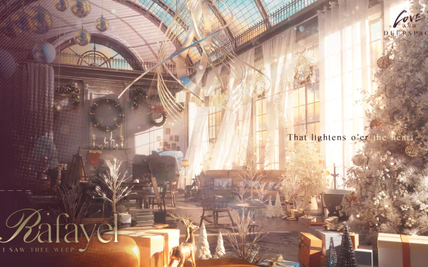 Love and Deep Space: Caleb's Cosmic Embrace HD Wallpaper