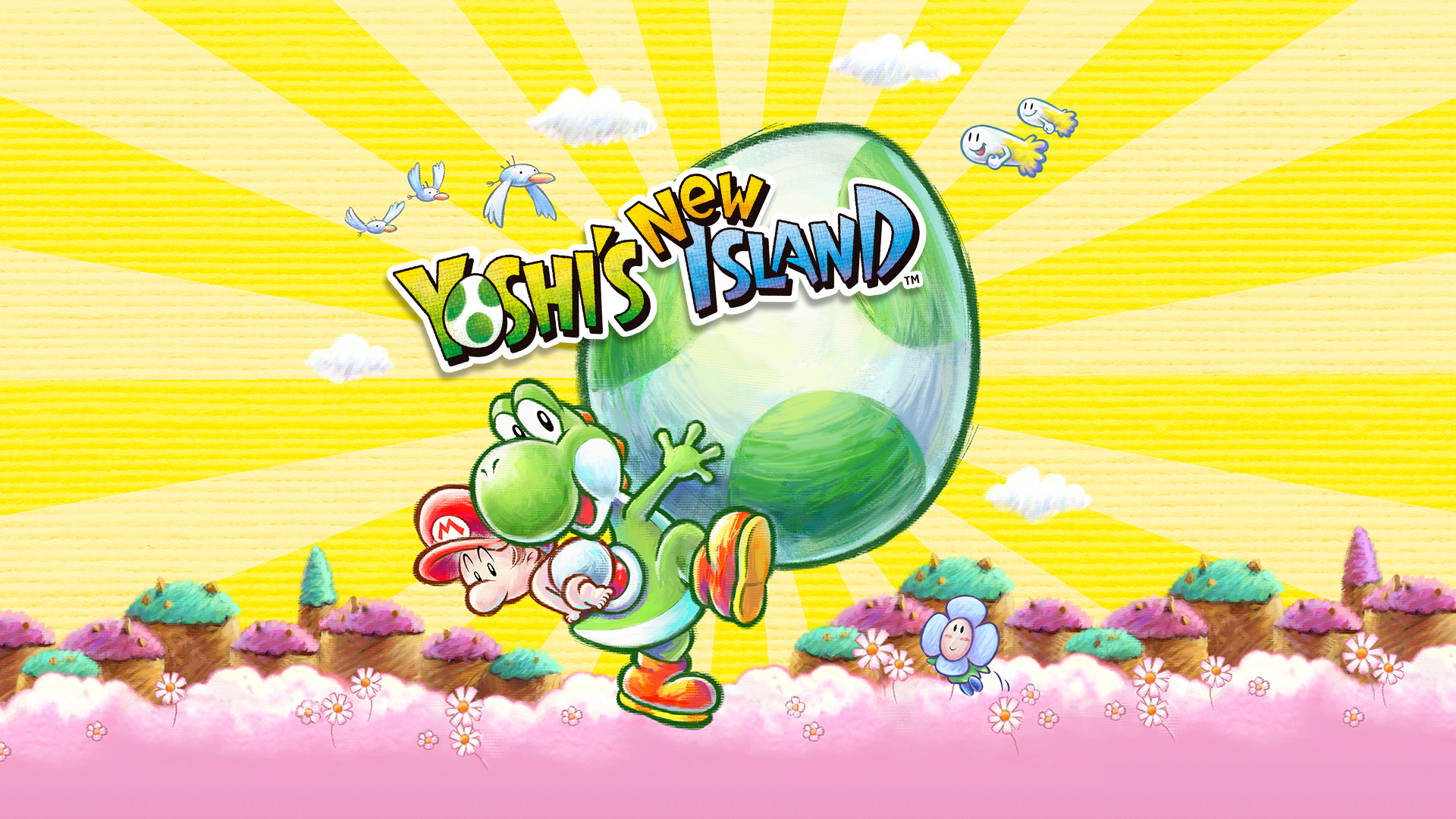 Download Yoshi's New Island HD Wallpaper