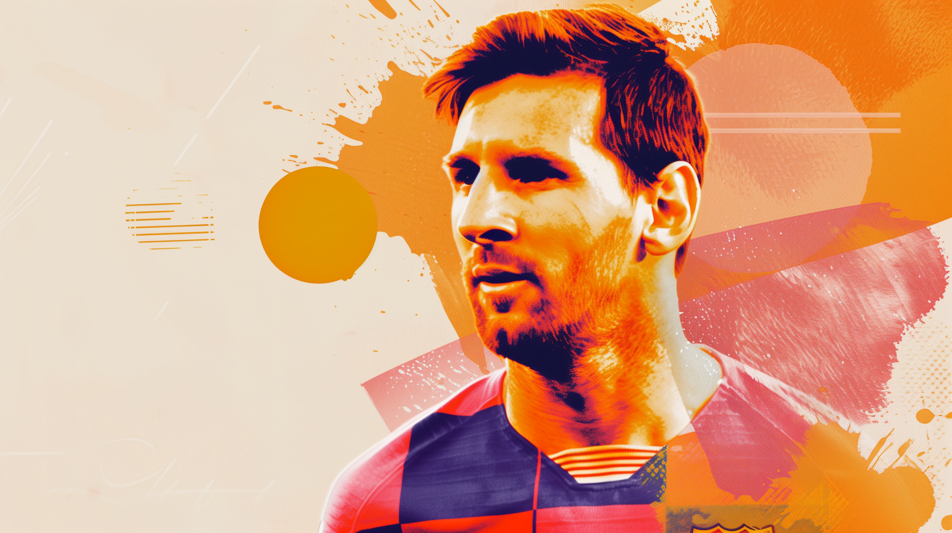 Messi Magic: Vibrant Soccer HD Wallpaper by patrika