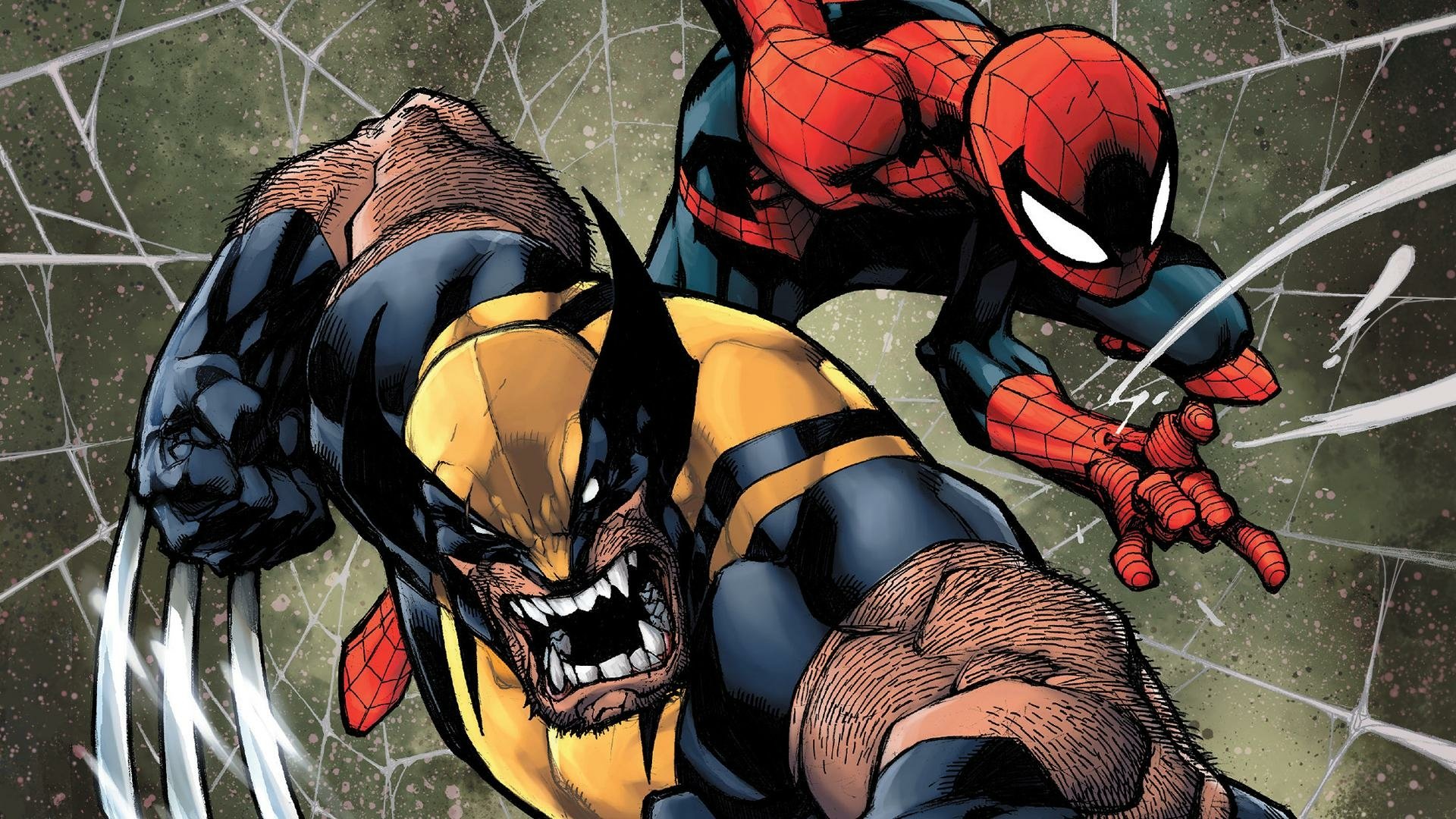 Download Wolverine Spider Man Joe Madureira HD Wallpaper